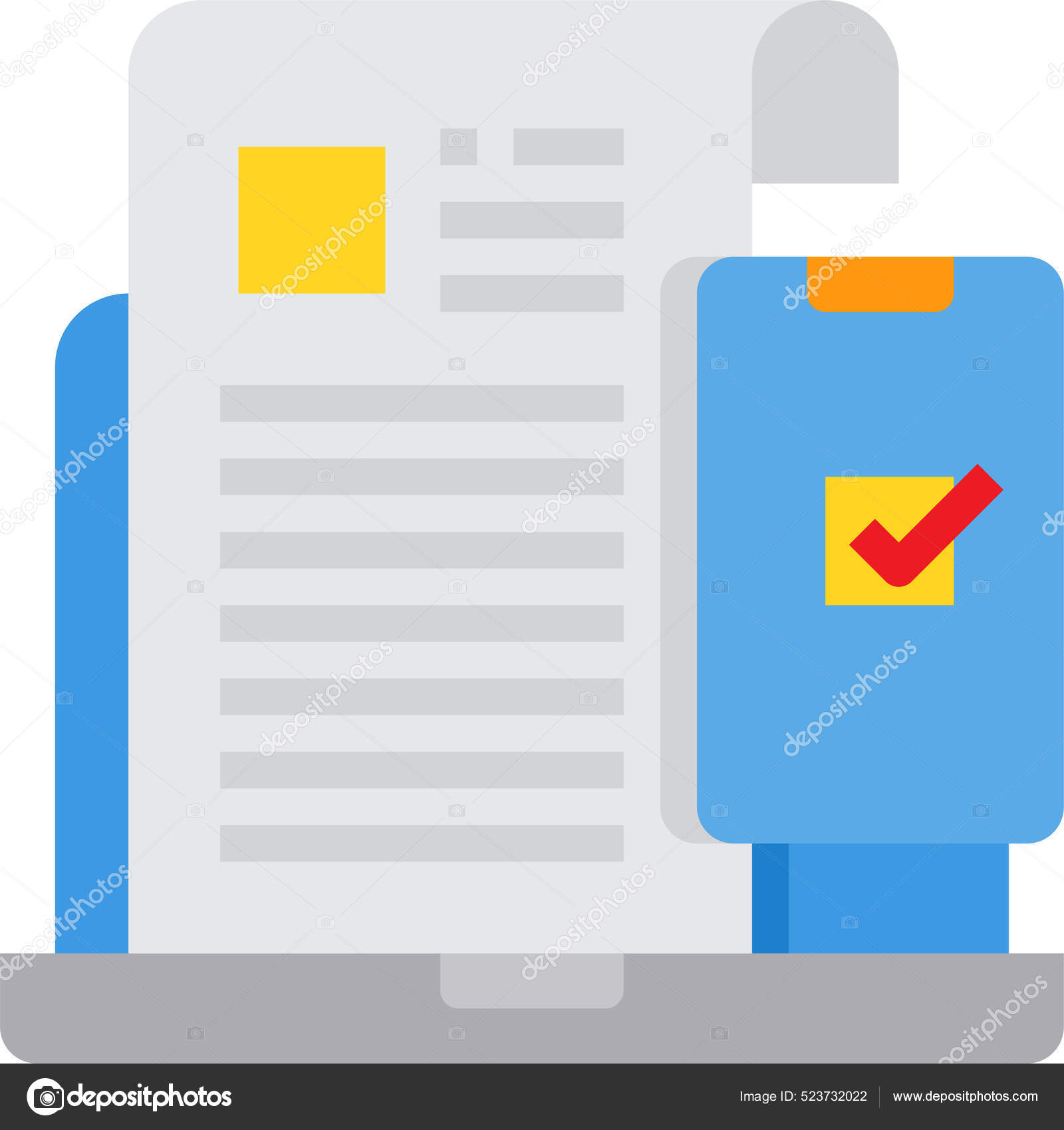Checklist Device Service Icon Stock Vector by ©iconfinder 523732022