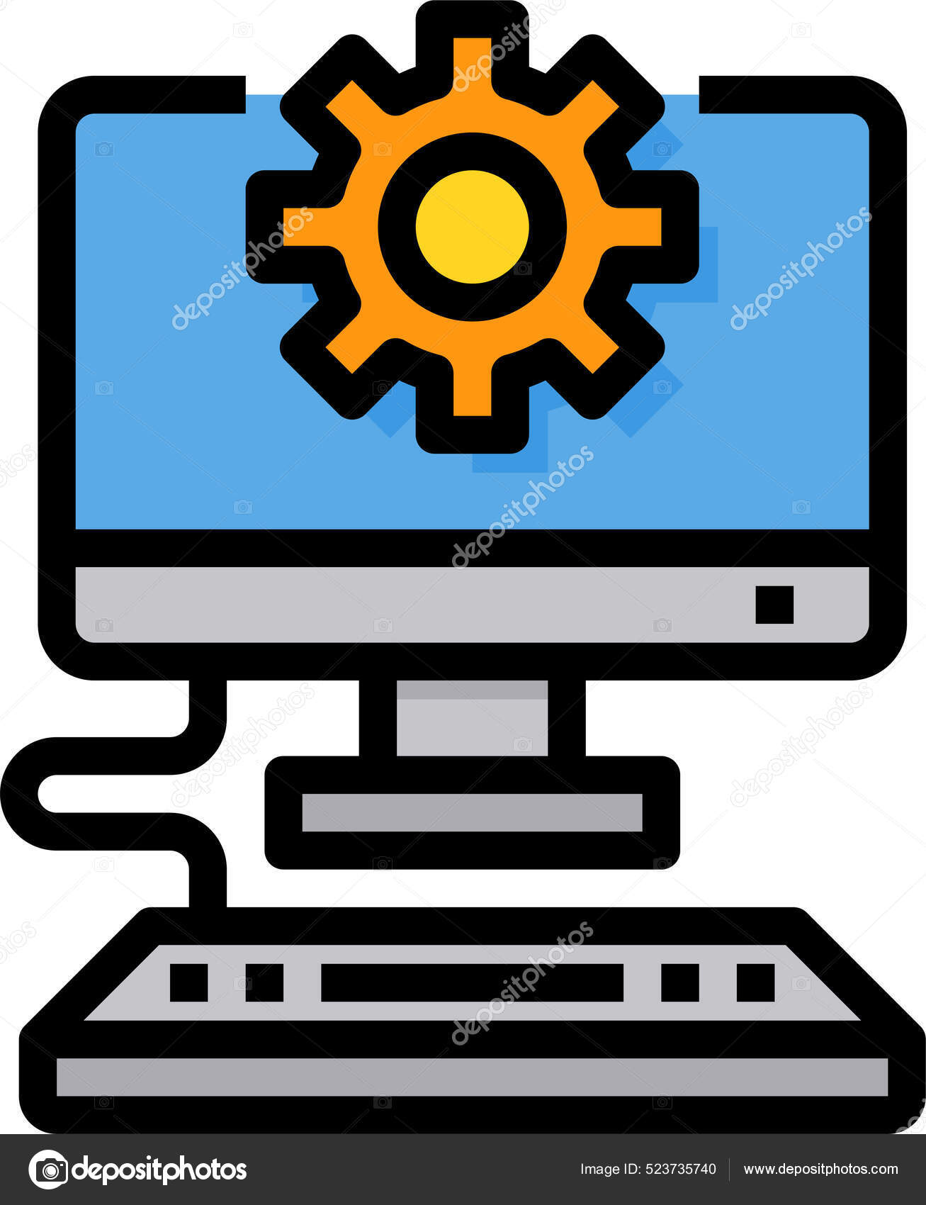Gear Icon For Computer