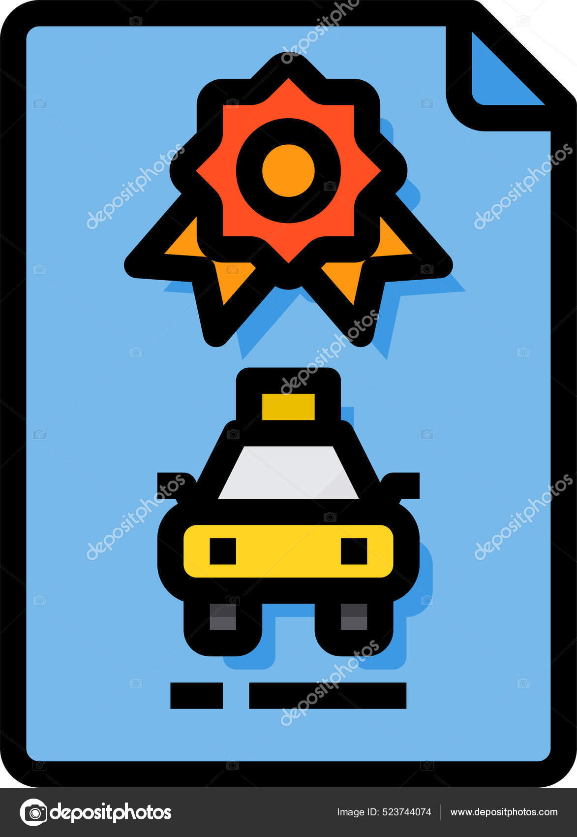 Award Certificate License Icon Stock Vector by ©iconfinder 523744074