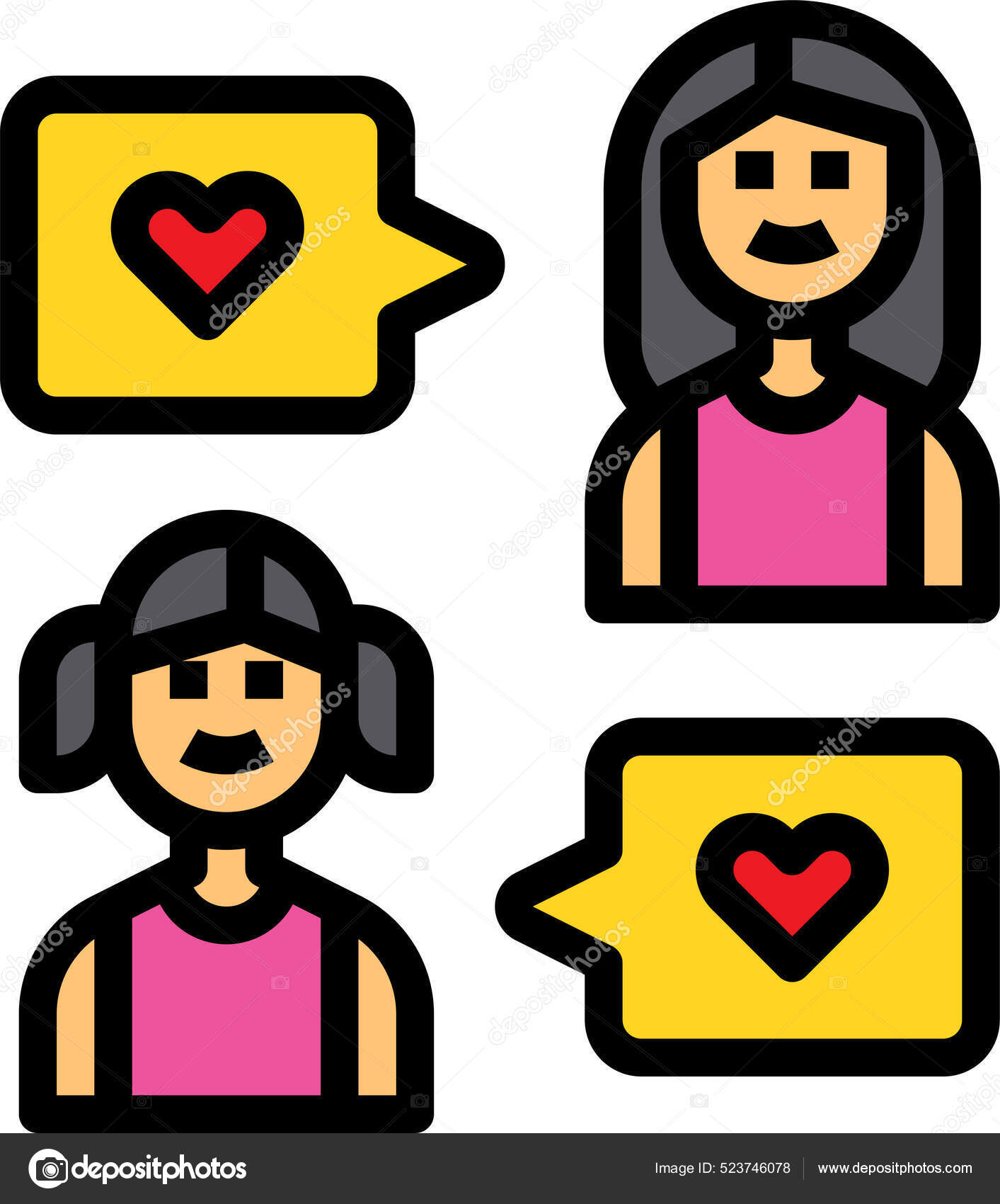 Sibling Family Message Icon Stock Vector Image by ©iconfinder #523746078