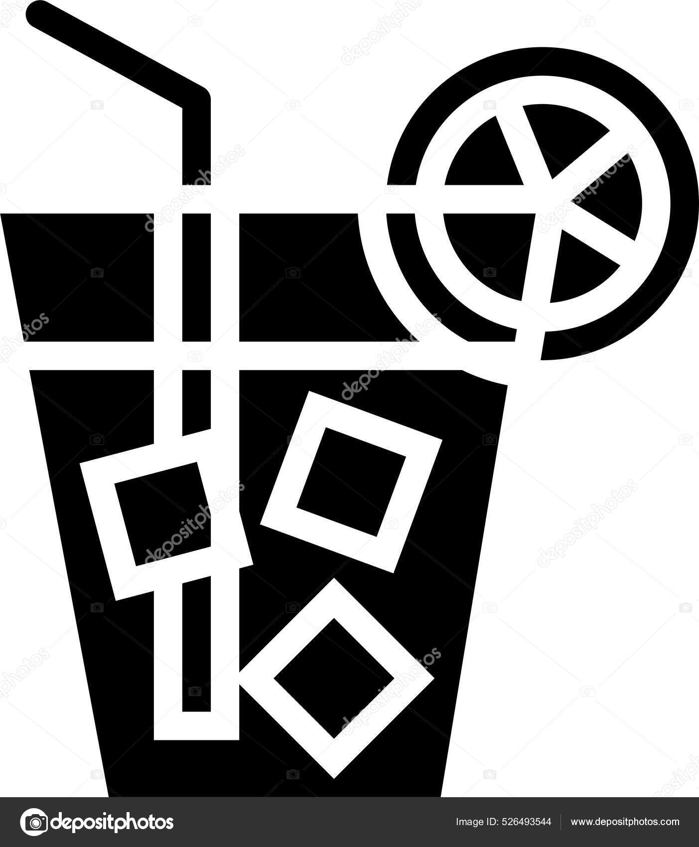 Drink Fresh Healthy Icon Solid Style Stock Vector Image by ©iconfinder ...