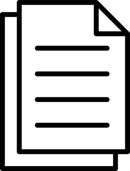 Letter Writing Document Icon Outline Style Stock Vector by ©iconfinder ...