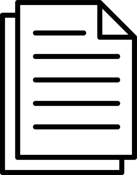 Letter Writing Document Icon Outline Style Stock Vector by ©iconfinder ...