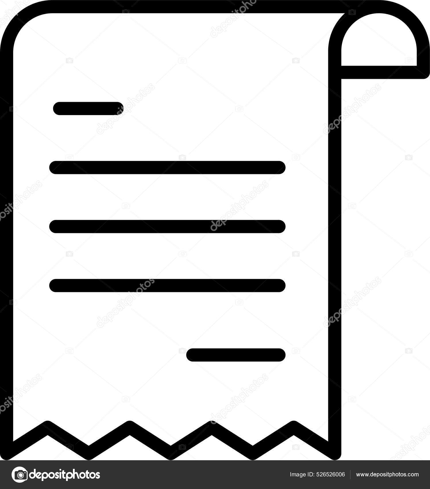 Letter Writing Document Icon Outline Style Stock Vector by ©iconfinder ...