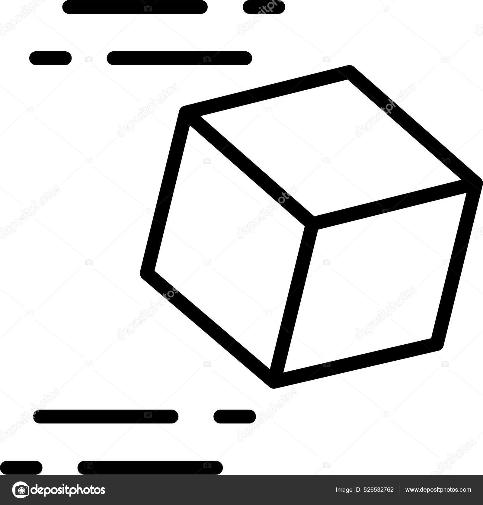 Icône Géométrie Cube Bloc Vecteur par ©iconfinder 526532762