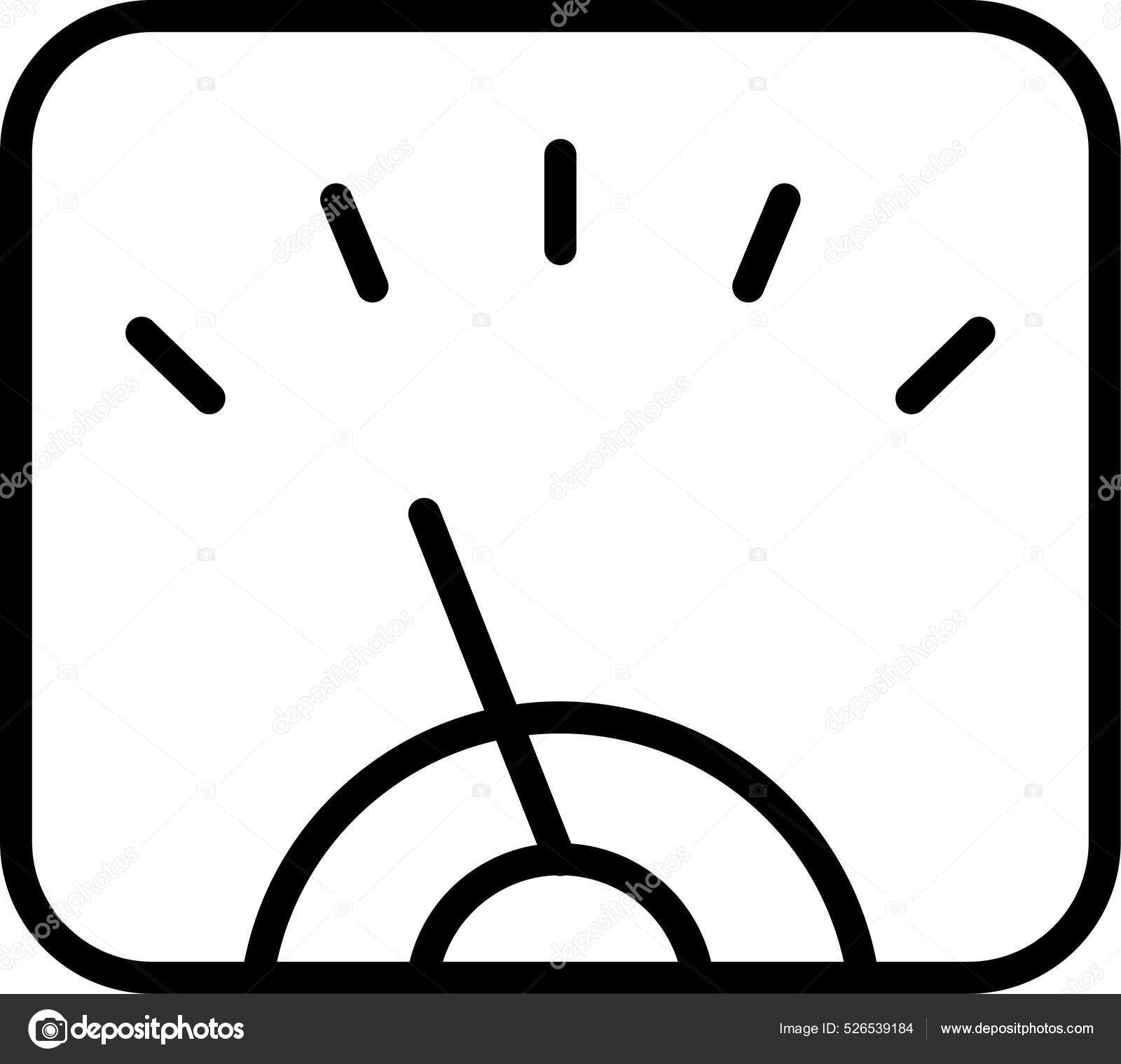 Performance Speed Measure Icon Outline Style Stock Vector by ...