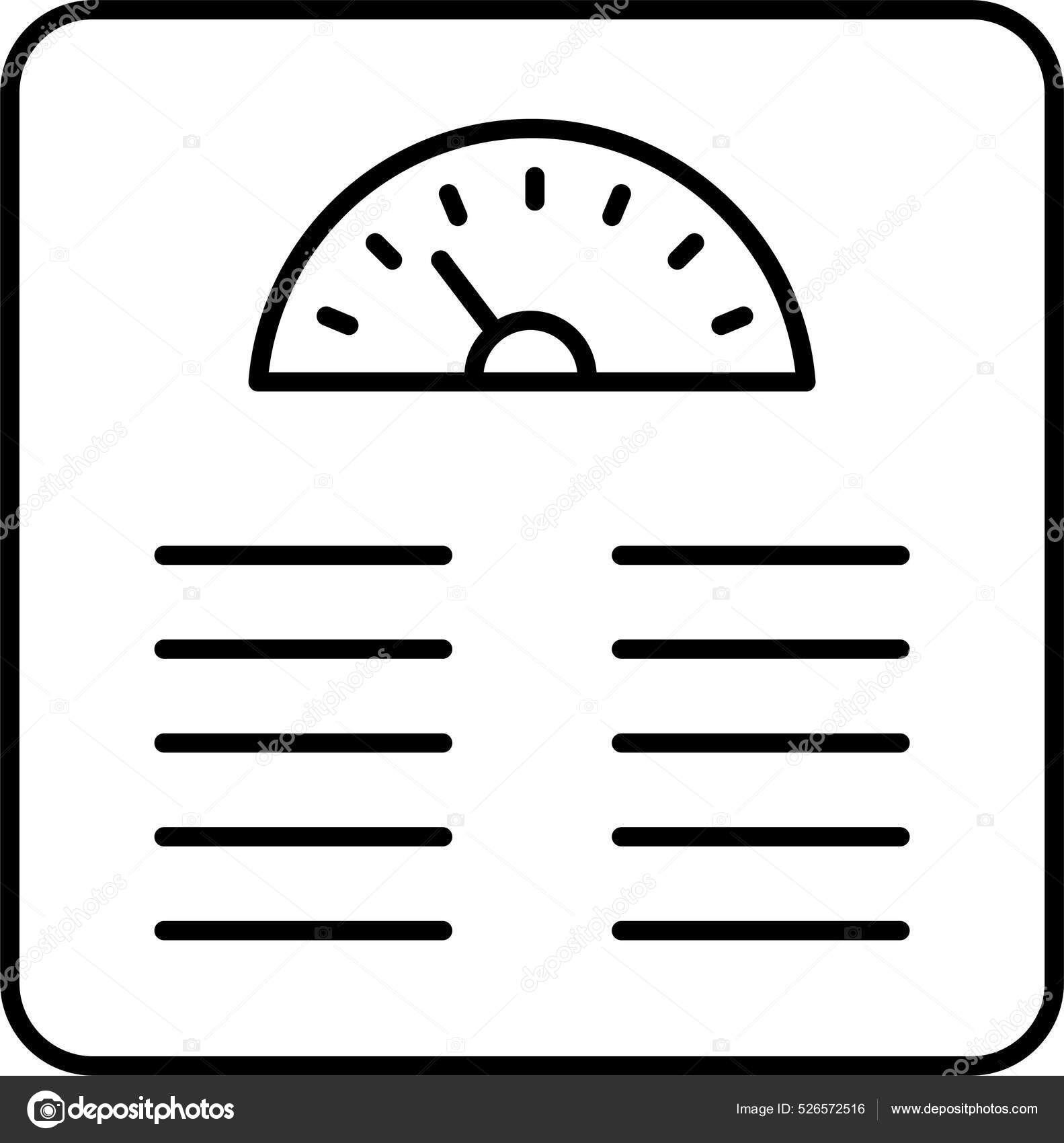 Weight Scale Balance Icon Stock Vector by ©iconfinder 526572516