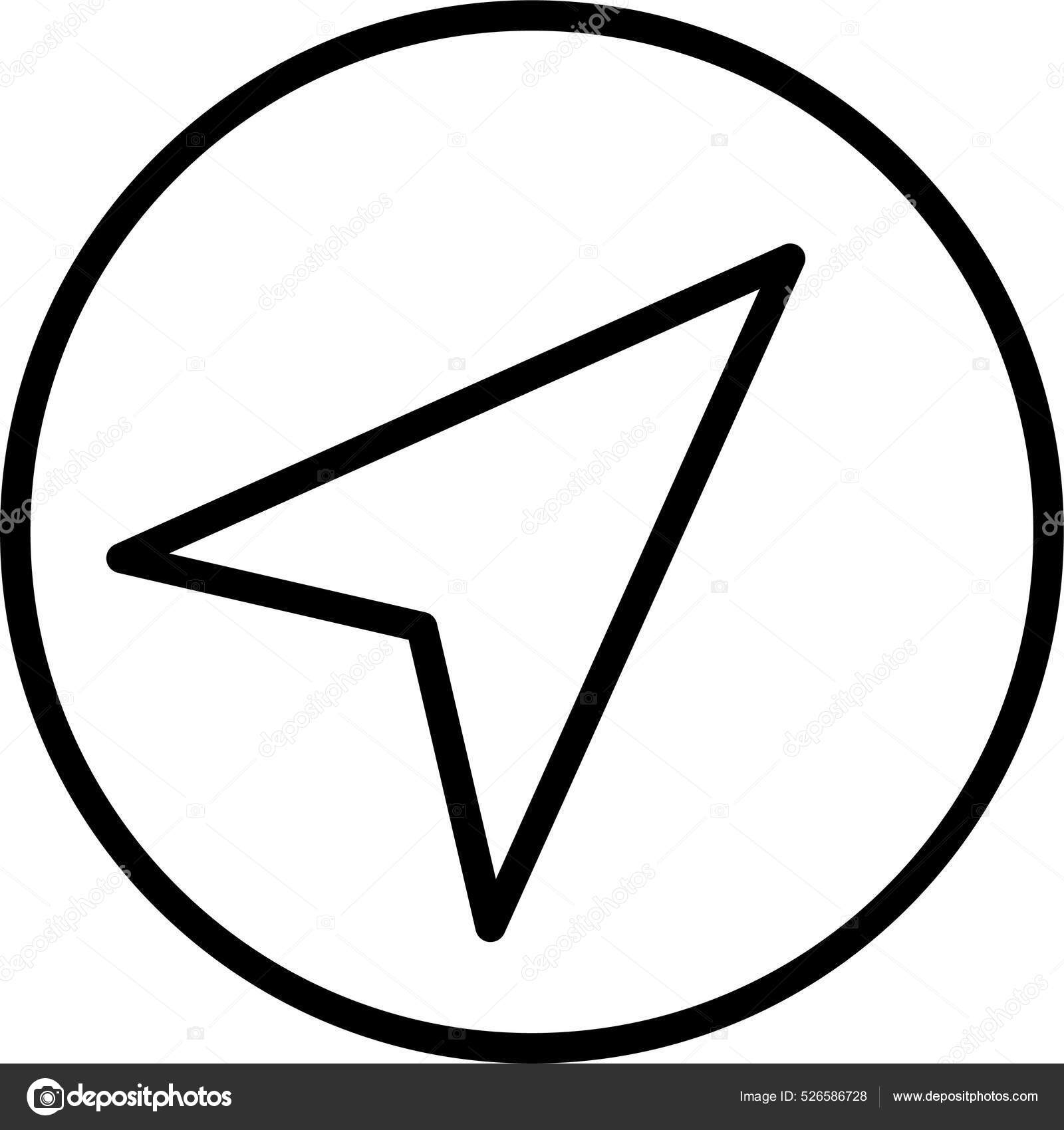 Navigation Marker Pin Icon Outline Style Stock Vector by ©iconfinder ...