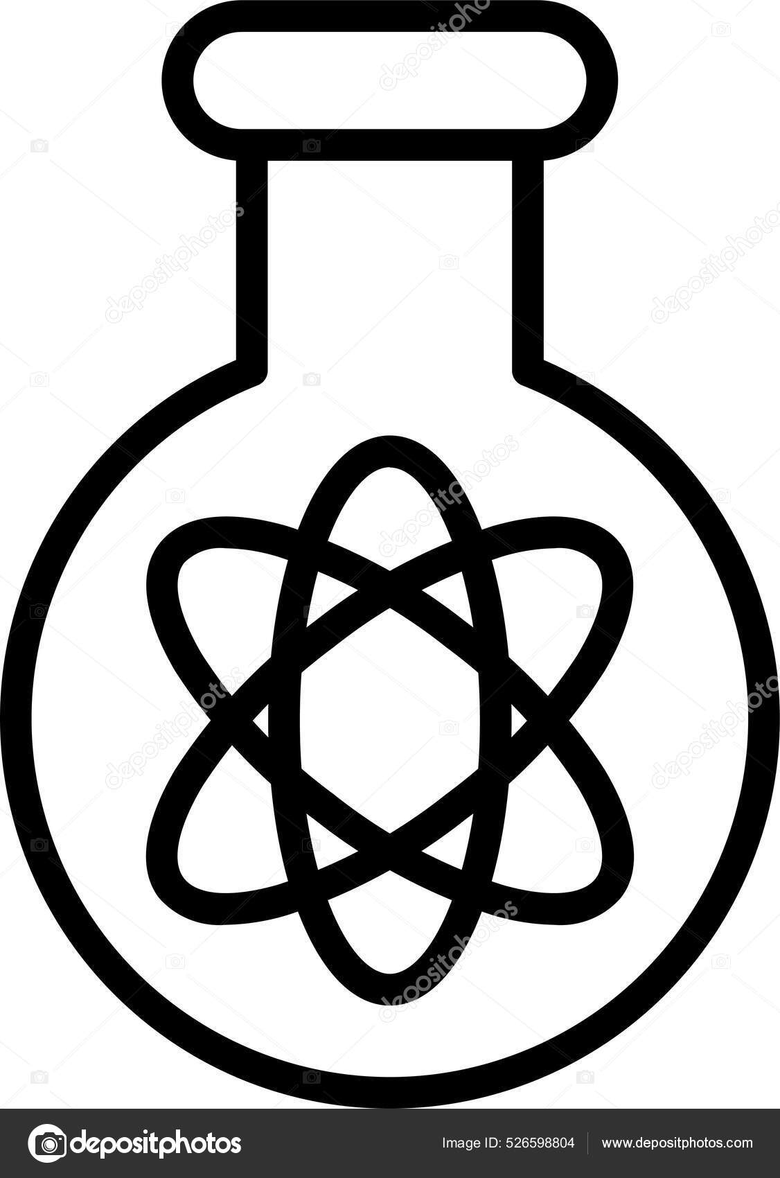 Test Tube Flask Icon Outline Style Stock Vector by ©iconfinder 526598804