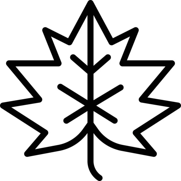 Autumn Fall Maple Leaf Icon Outline Style Stock Vector by ©iconfinder ...