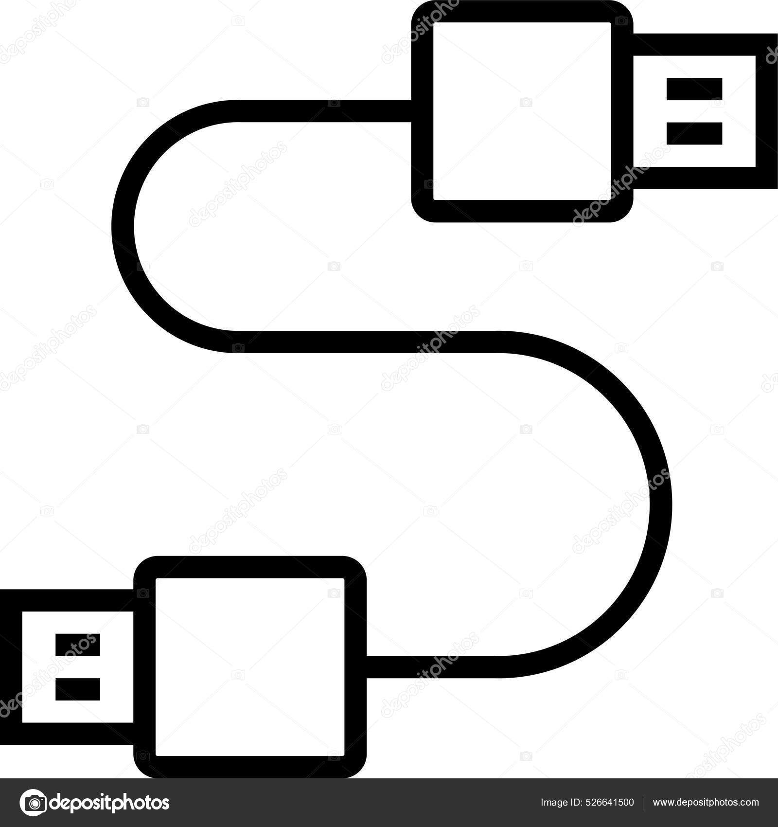 Usb Icono Conexión Cable Vector de stock #526641500 de ©iconfinder