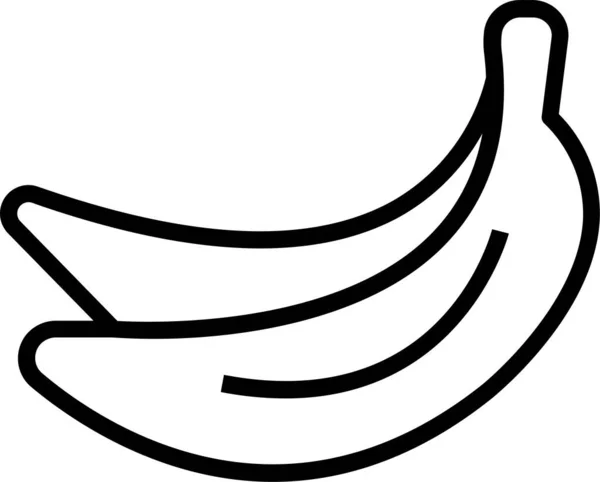 Ikon Buah Buahan Pisang Dalam Gaya Outline Vektor Stok oleh ©iconfinder ...