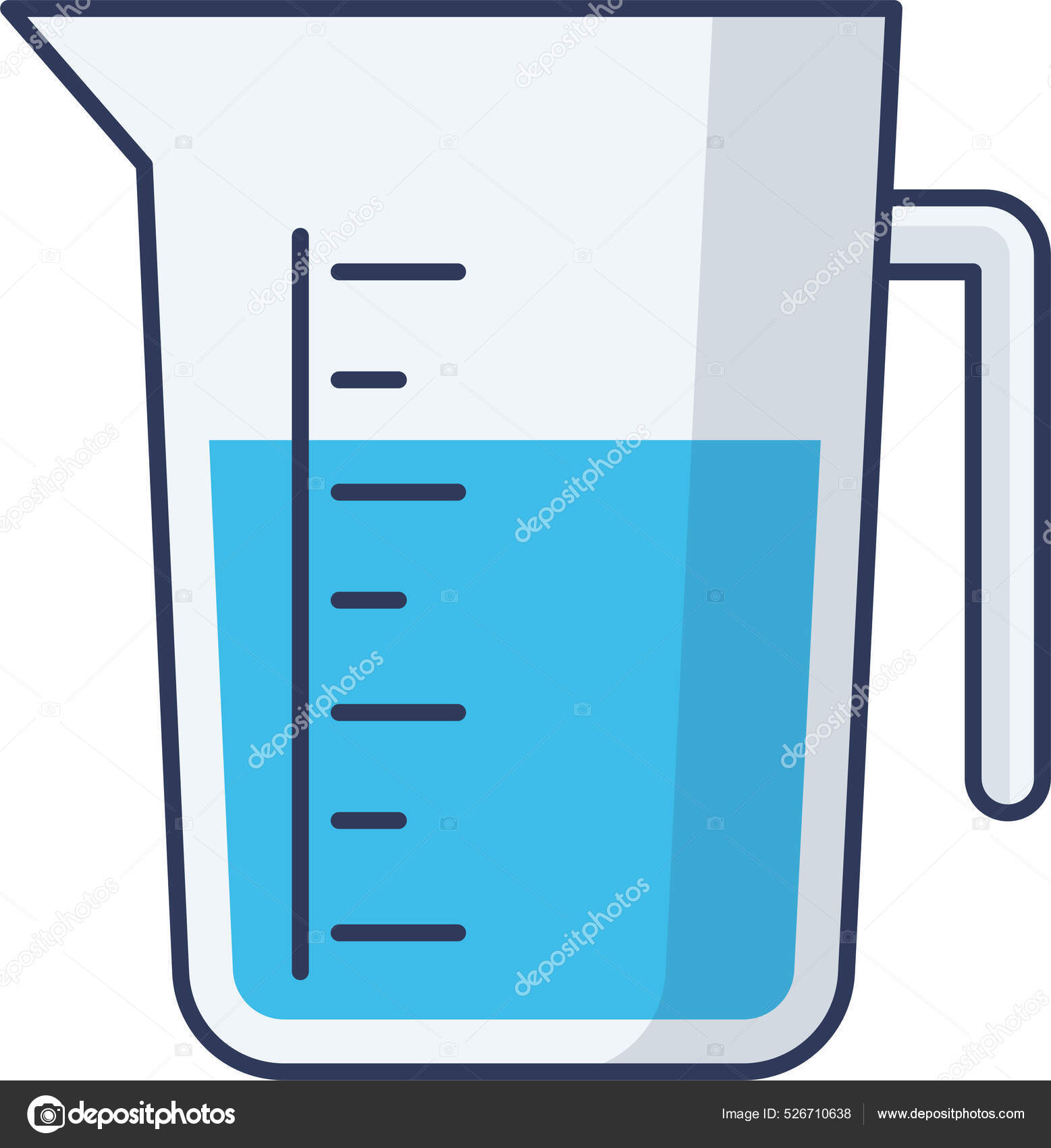 Measure Jugmeasure Jug Icon Filled Outline Style Stock Vector by ...
