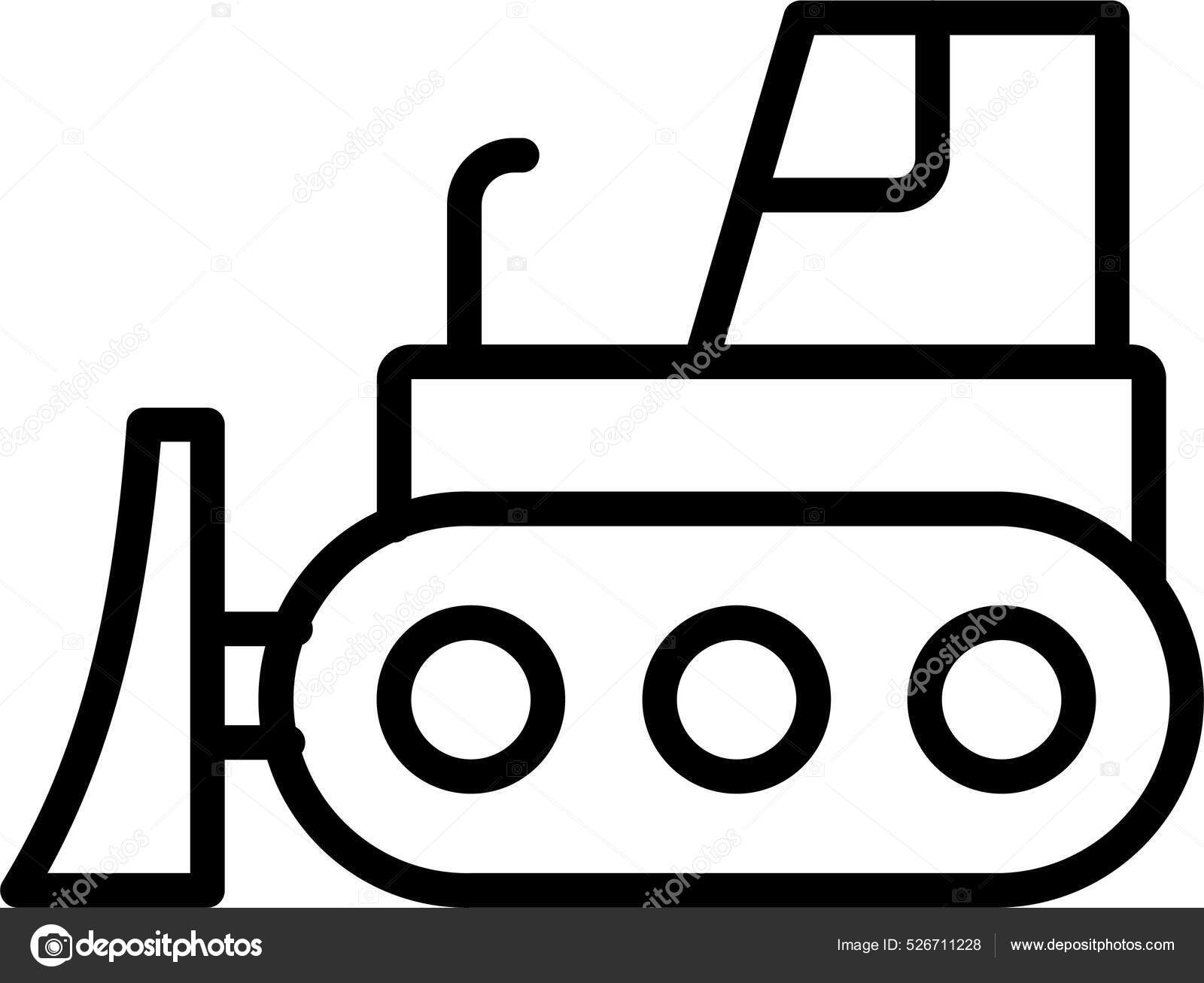 Ícone Entrega Transporte Guindaste Estilo Esboço Vetor de ©iconfinder ...