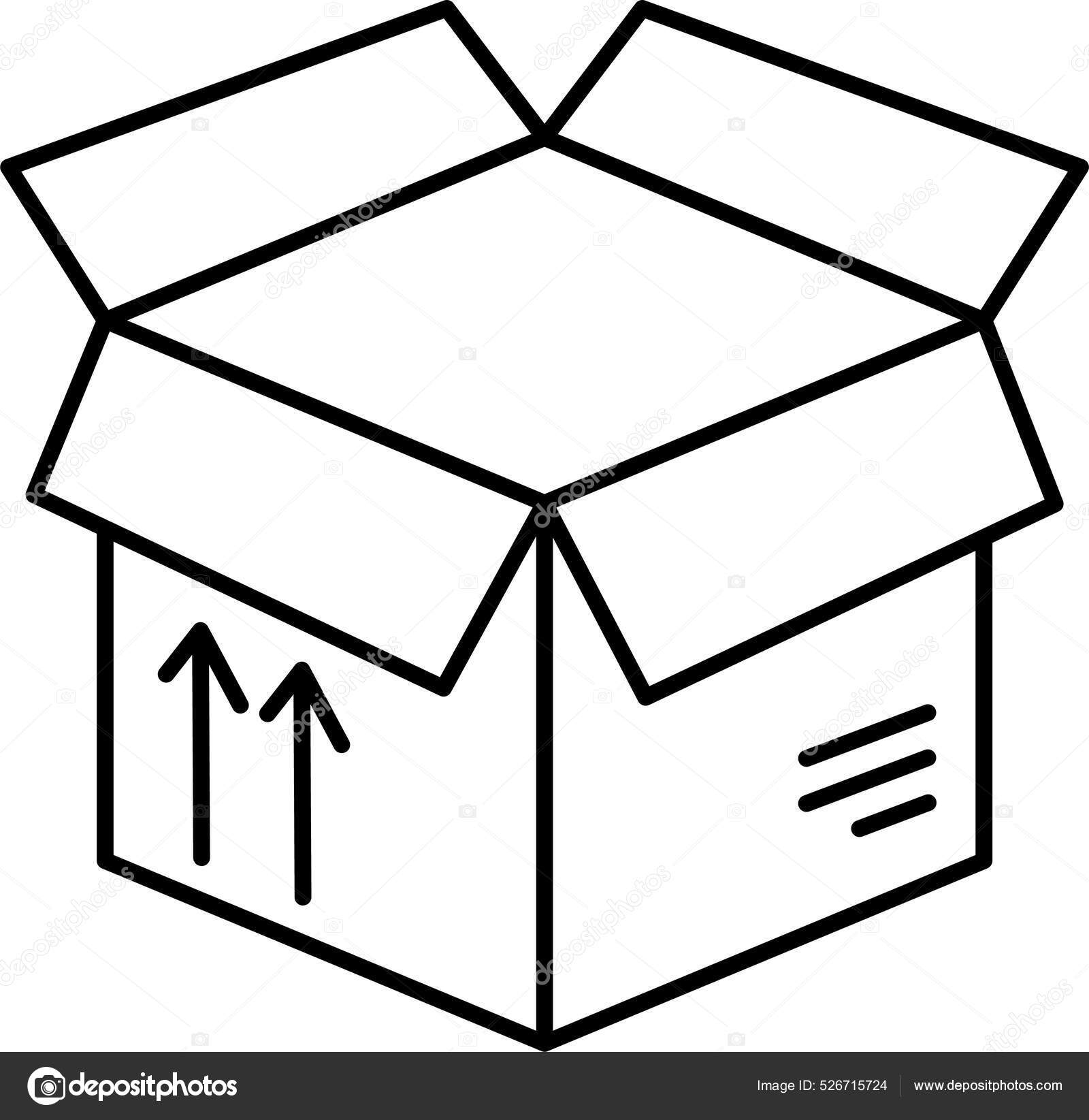 Cardboard Box Delivery Icon Outline Style Stock Vector by ©iconfinder ...