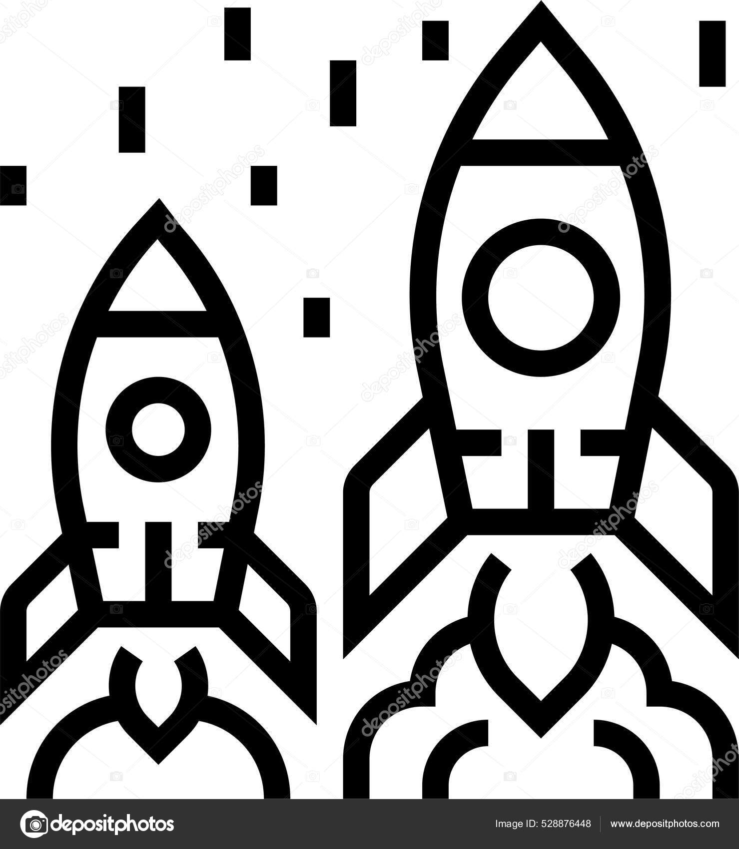 Ventaja Icono Competencia Empresarial Estilo Esquema Vector de stock ...