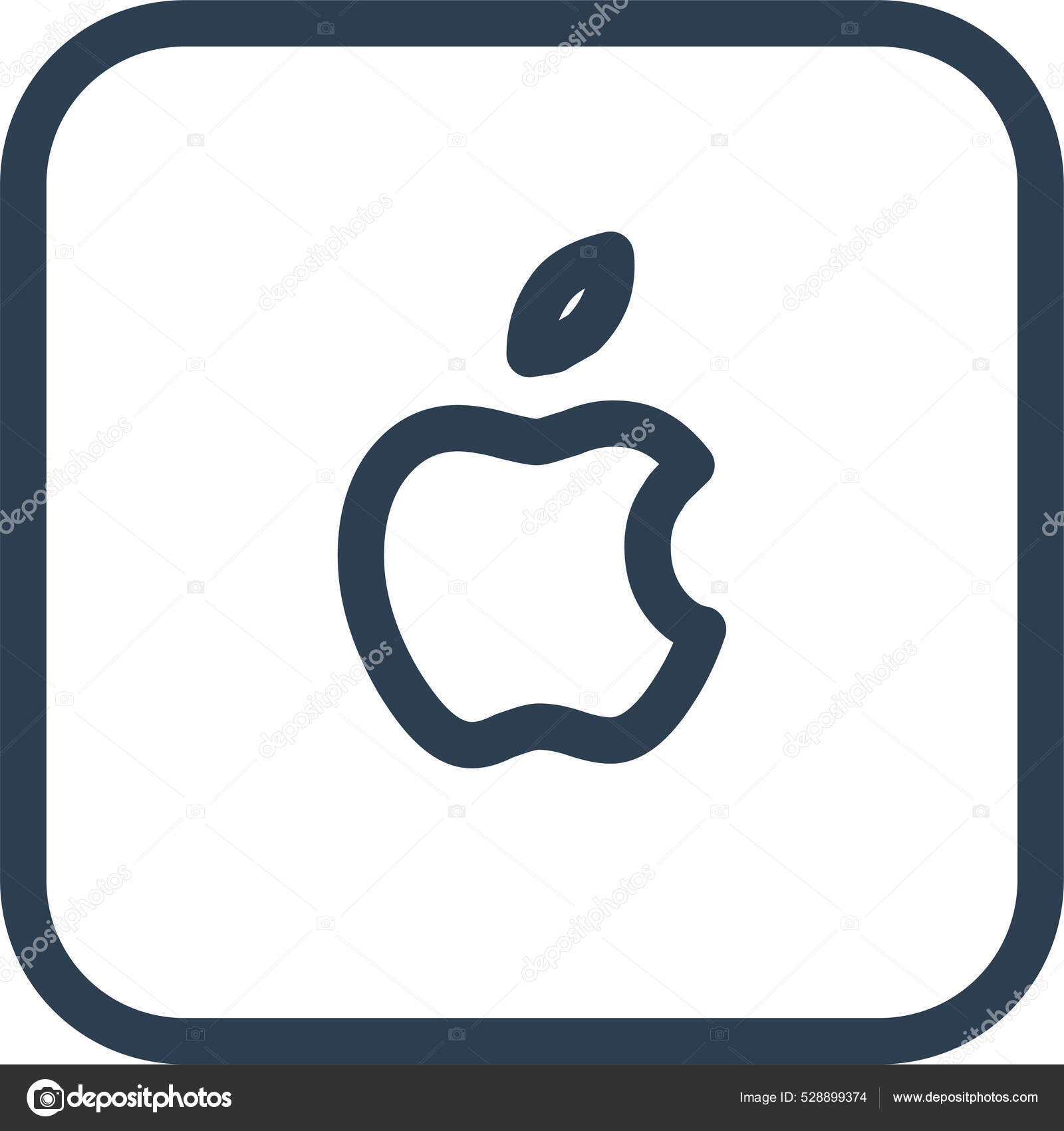 Apple Computer Outline