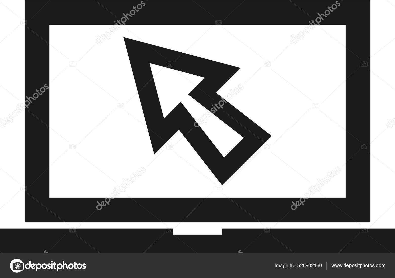 Icono Del Ordenador Portátil Cursor Vector de stock #528902160 de ...