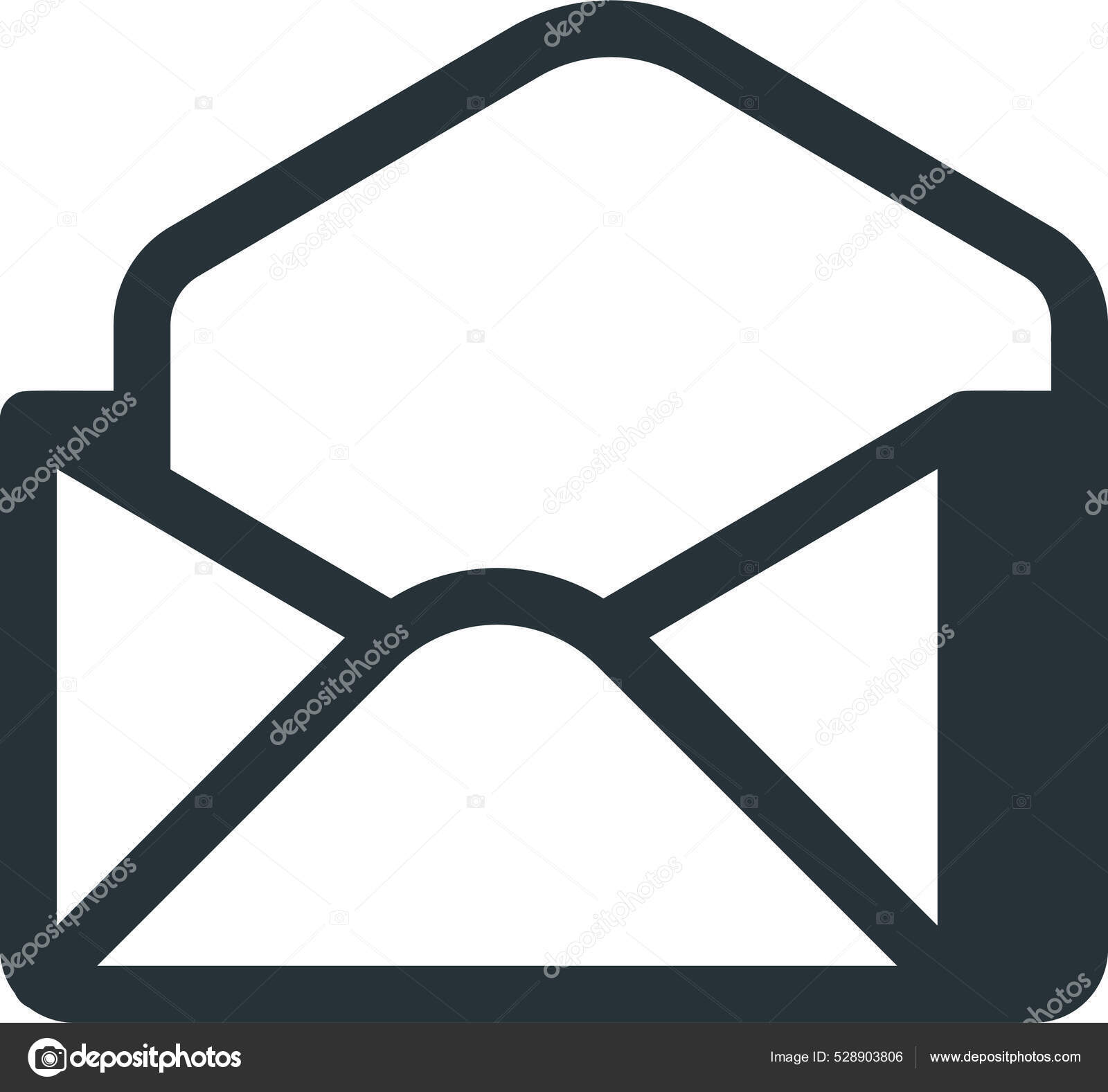 Email Empty Envelope Icon Outline Style Stock Vector by ©iconfinder ...