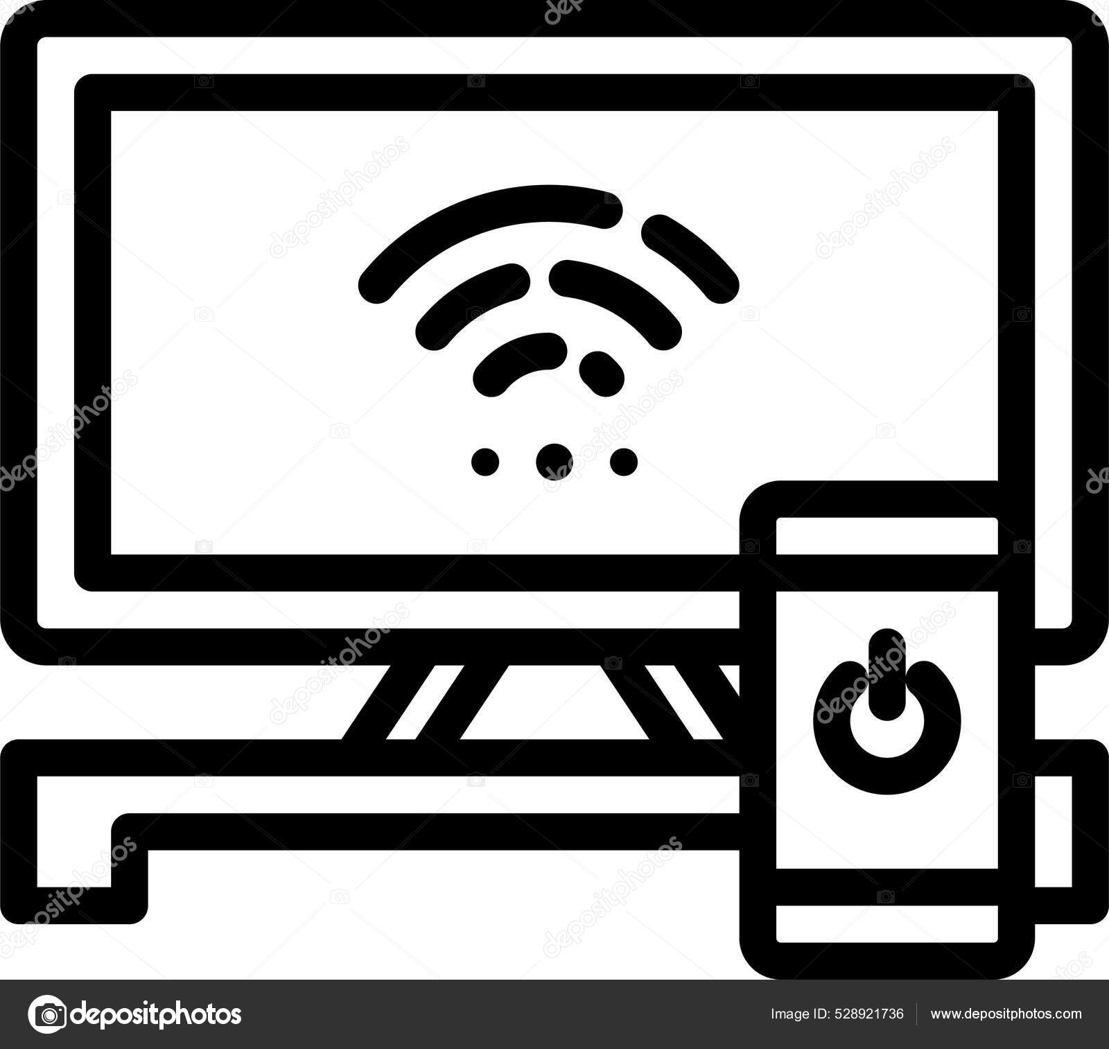 Televisión Inteligente Icono Televisión Vector de stock #528921736 de ...
