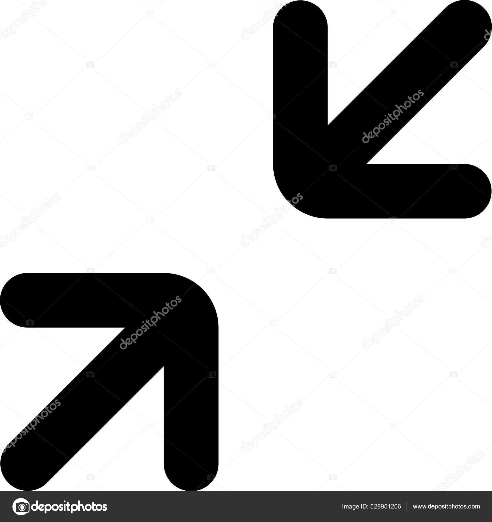 Minimize Collapse Dimension Icon Stock Vector Image by ©iconfinder ...