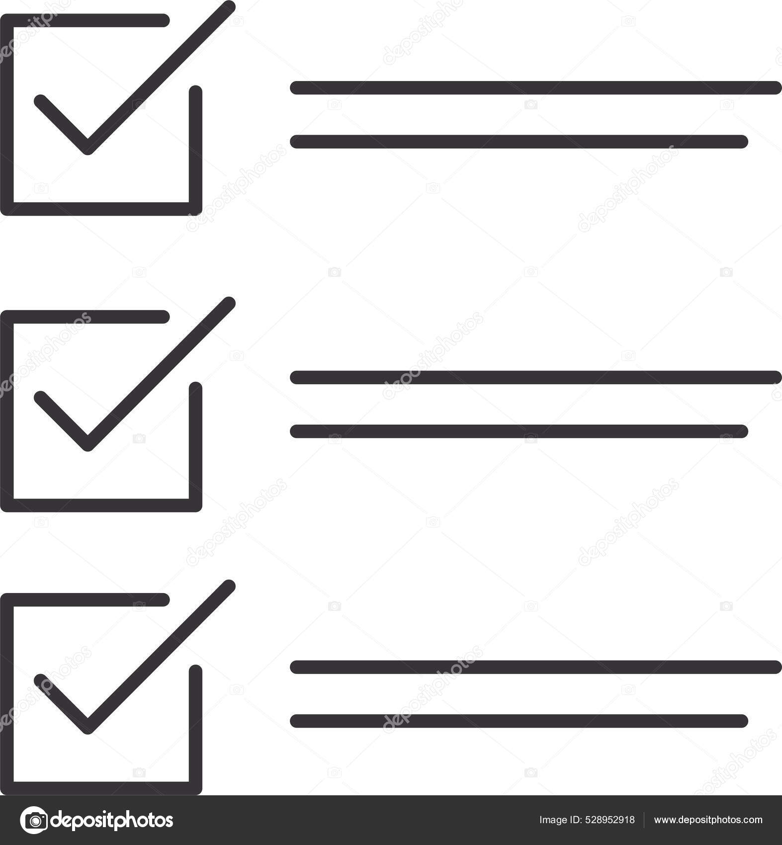 Checkboxes Checklist Complete Icon Stock Vector by ©iconfinder 528952918