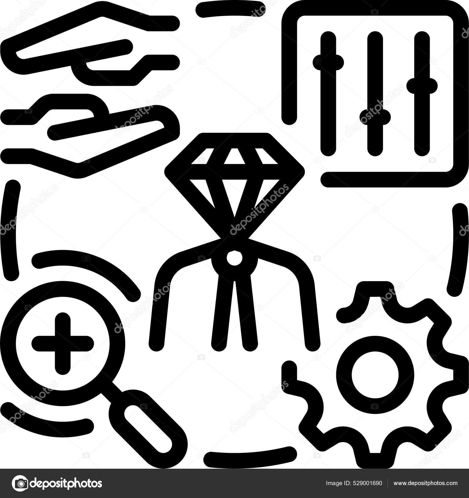 Talent Strategy Management Icon Outline Style Stock Vector by ...