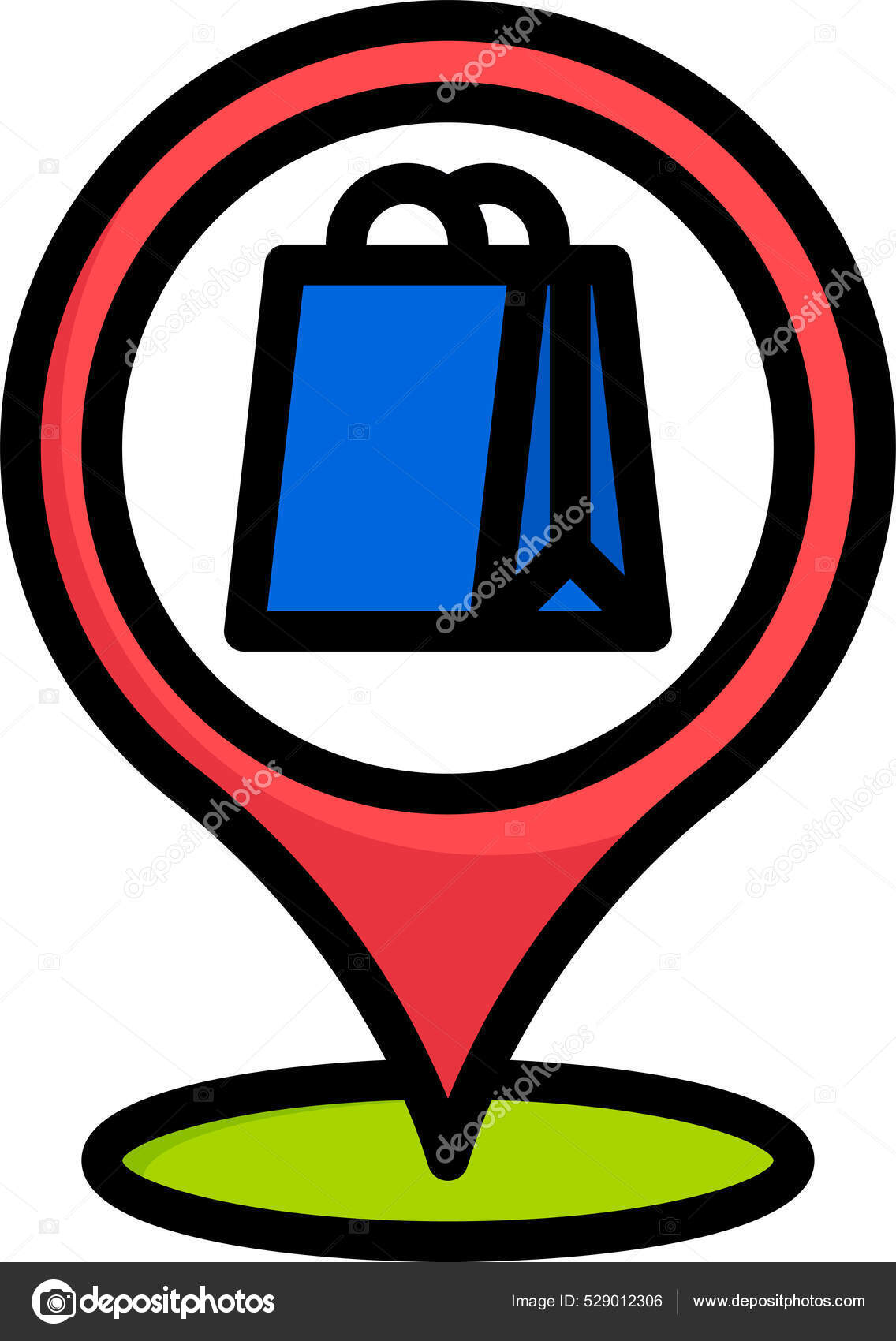 Marcador Posición Mapa Ubicación Icono Vector de stock #529012306 de ...