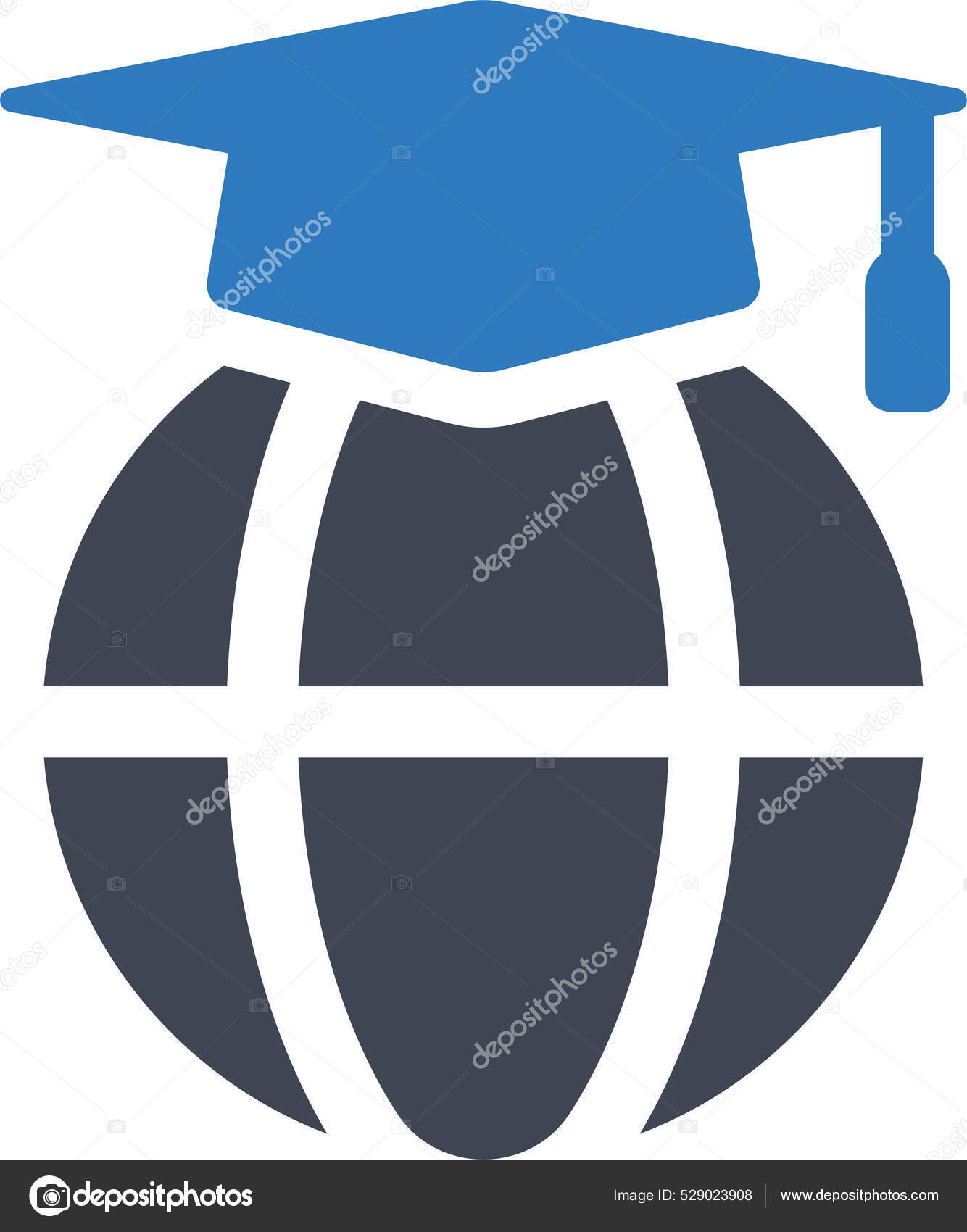 Education Global Student Icon Solid Style Stock Vector by ©iconfinder ...