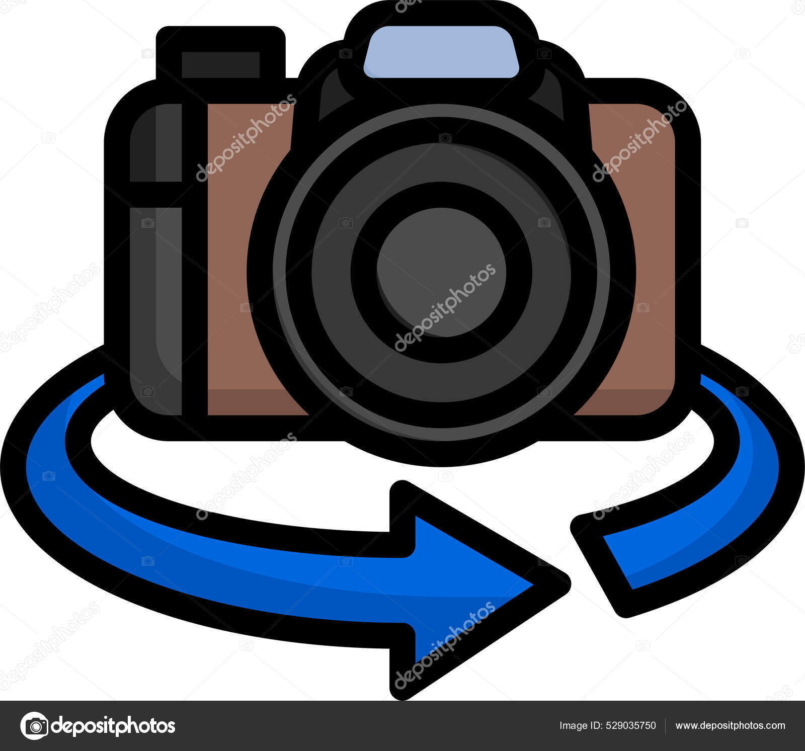 Photo Rotate Camera Icon Stock Vector by ©iconfinder 529035750