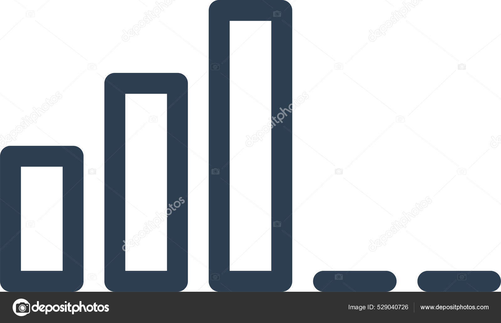 Connection Level Medium Icon Stock Vector Image by ©iconfinder #529040726