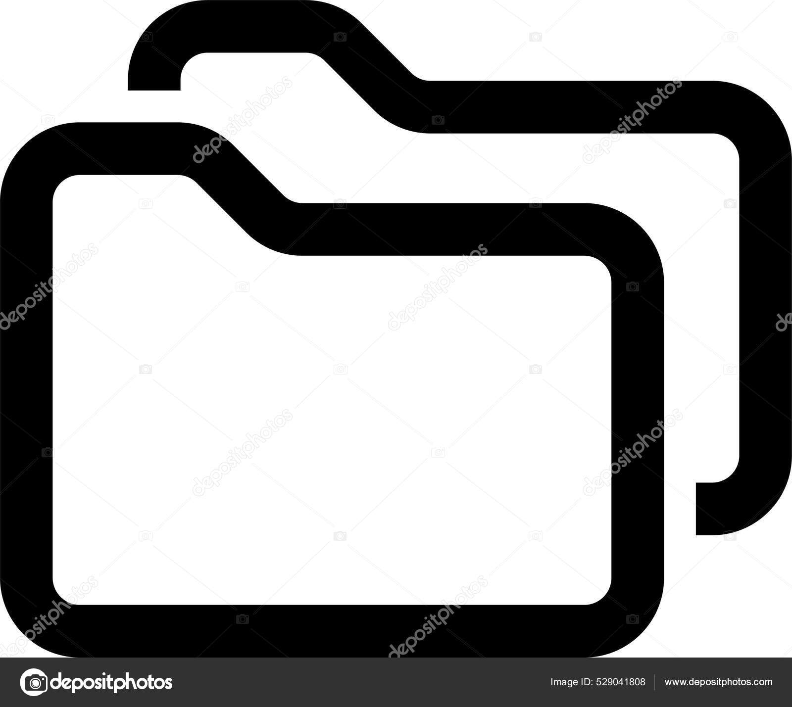 Icône Dossier Fichier Document Dans Style Solide Vecteur par ...