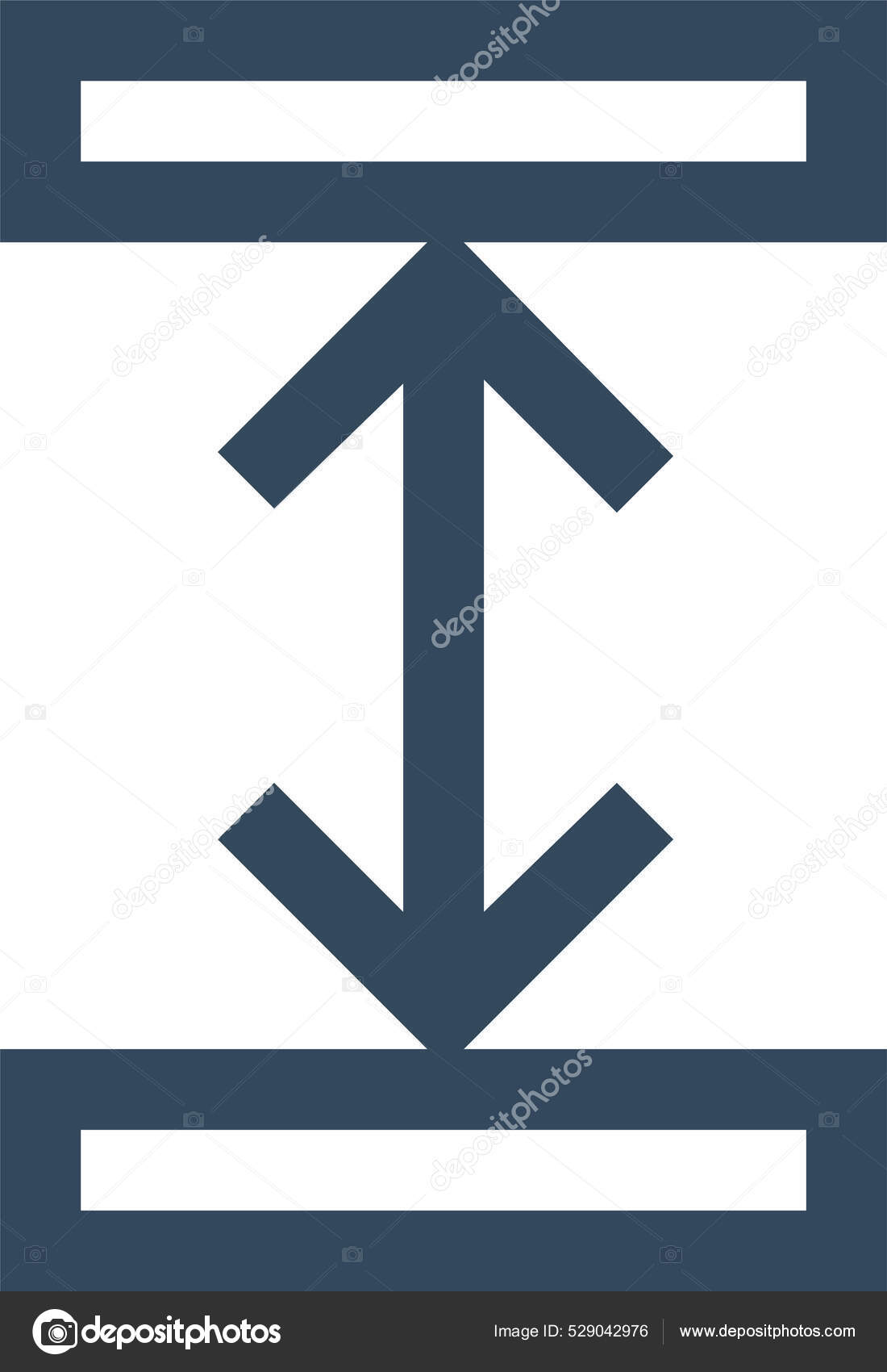 Height Resize Scale Icon Outline Style Stock Vector Image by ...