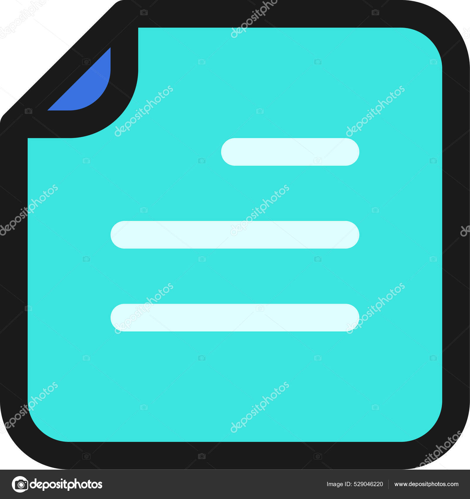 Text Doc Word Icon Filled Outline Style Stock Vector by ©iconfinder ...