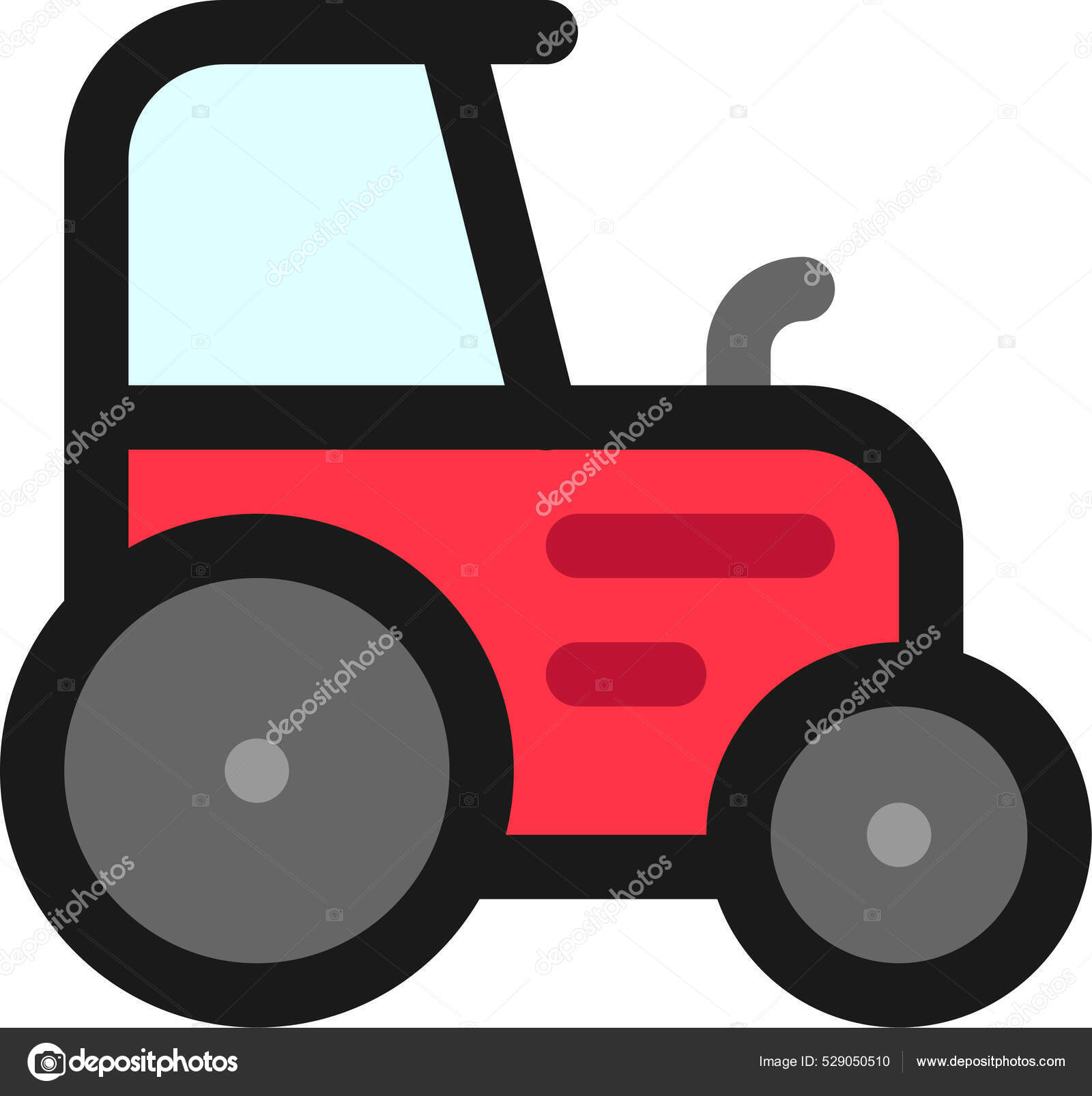 Tractor Máquina Vehículo Icono Vector de stock #529050510 de ©iconfinder