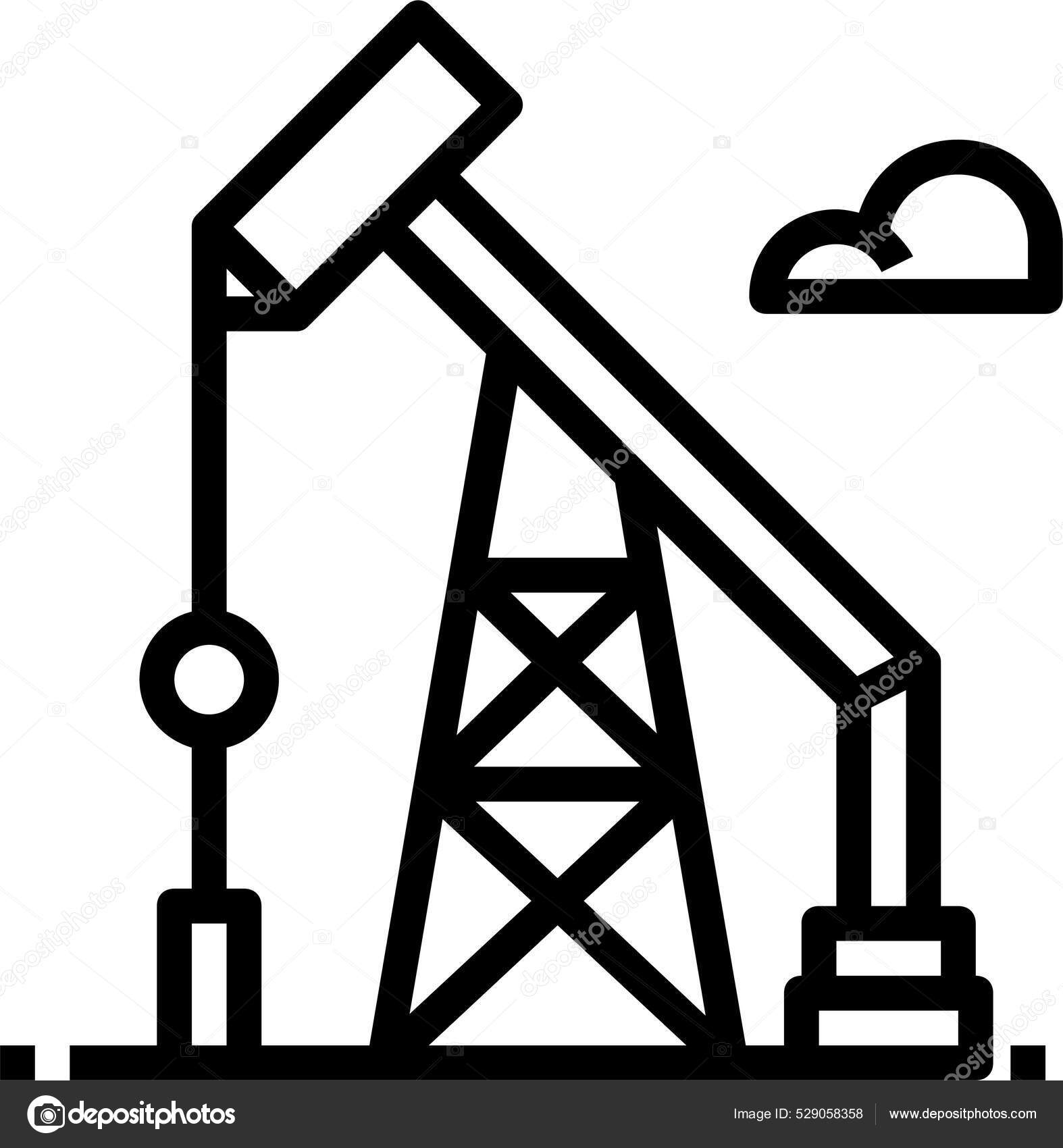 Icono Industria Petrolera Vector de stock #529058358 de ©iconfinder
