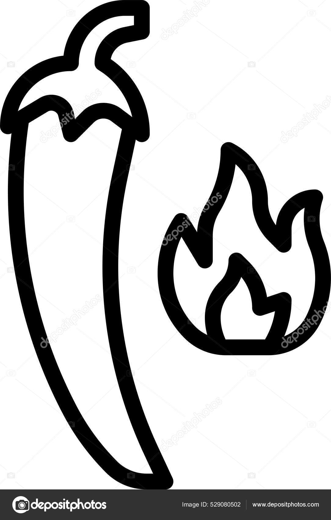 Spicy Chilli Mild Icon Stock Vector Image by ©iconfinder #529080502