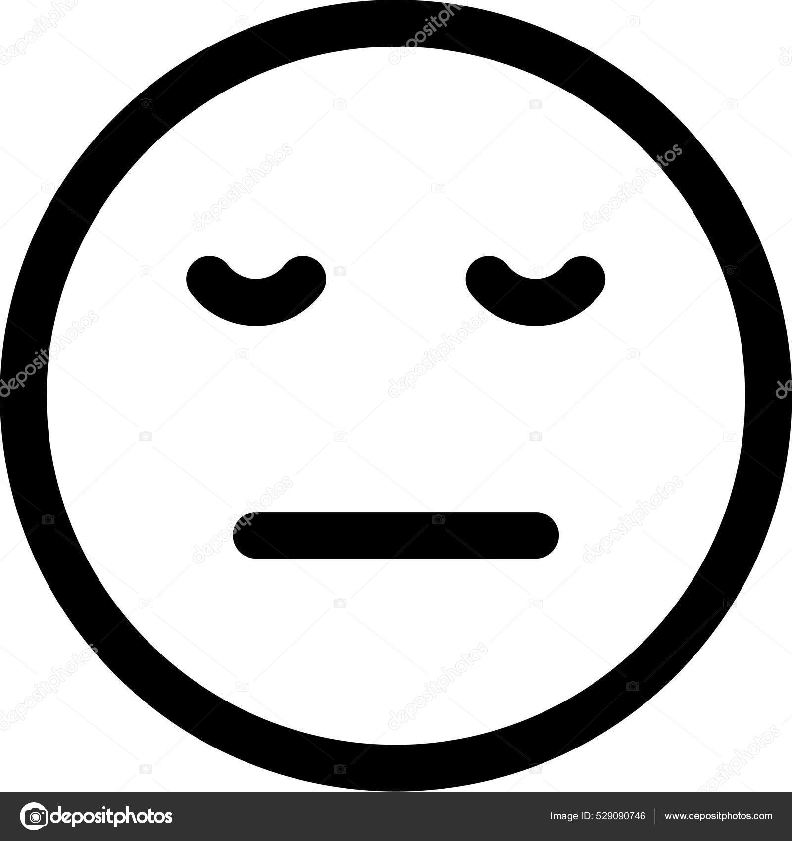 Emoji Emoticono Icono Sin Expresión Vector de stock por ©iconfinder ...