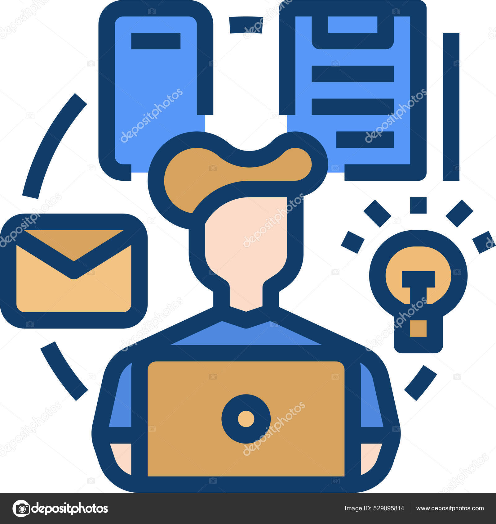 Multitasking Tasking Task Icon Stock Vector by ©iconfinder 529095814