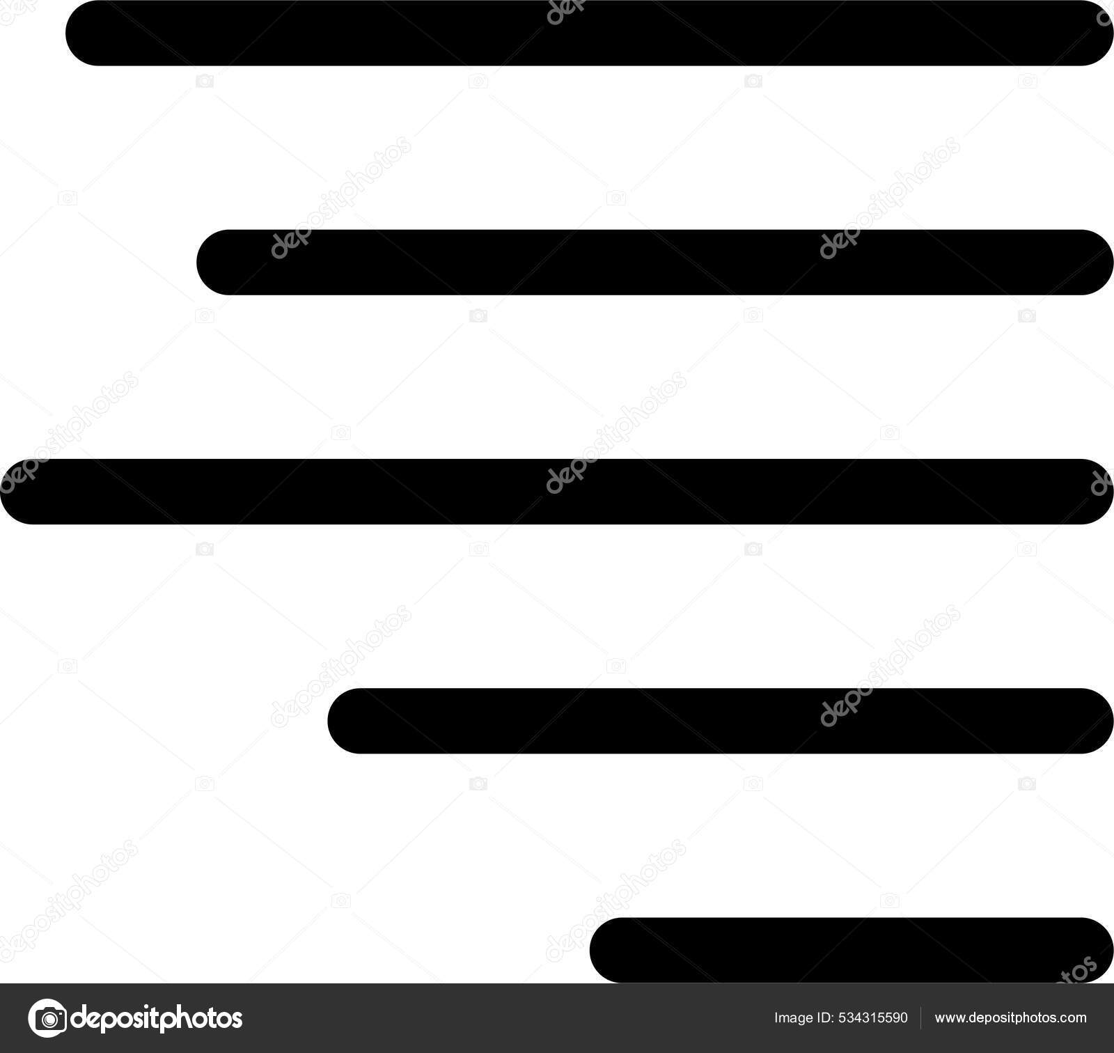 Alinea Alineación Alinea Icono Vector de stock #534315590 de ©iconfinder