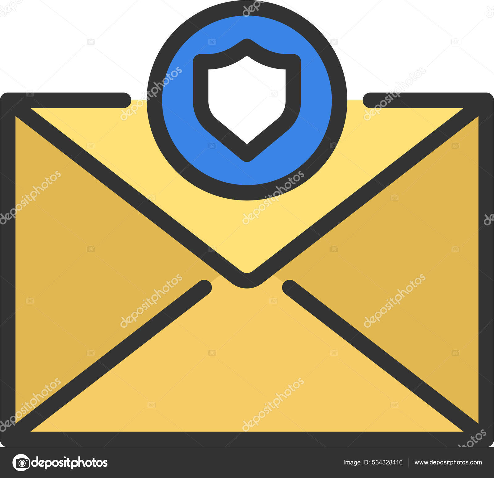 Safety Email Lock Icon Stock Vector by ©iconfinder 534328416