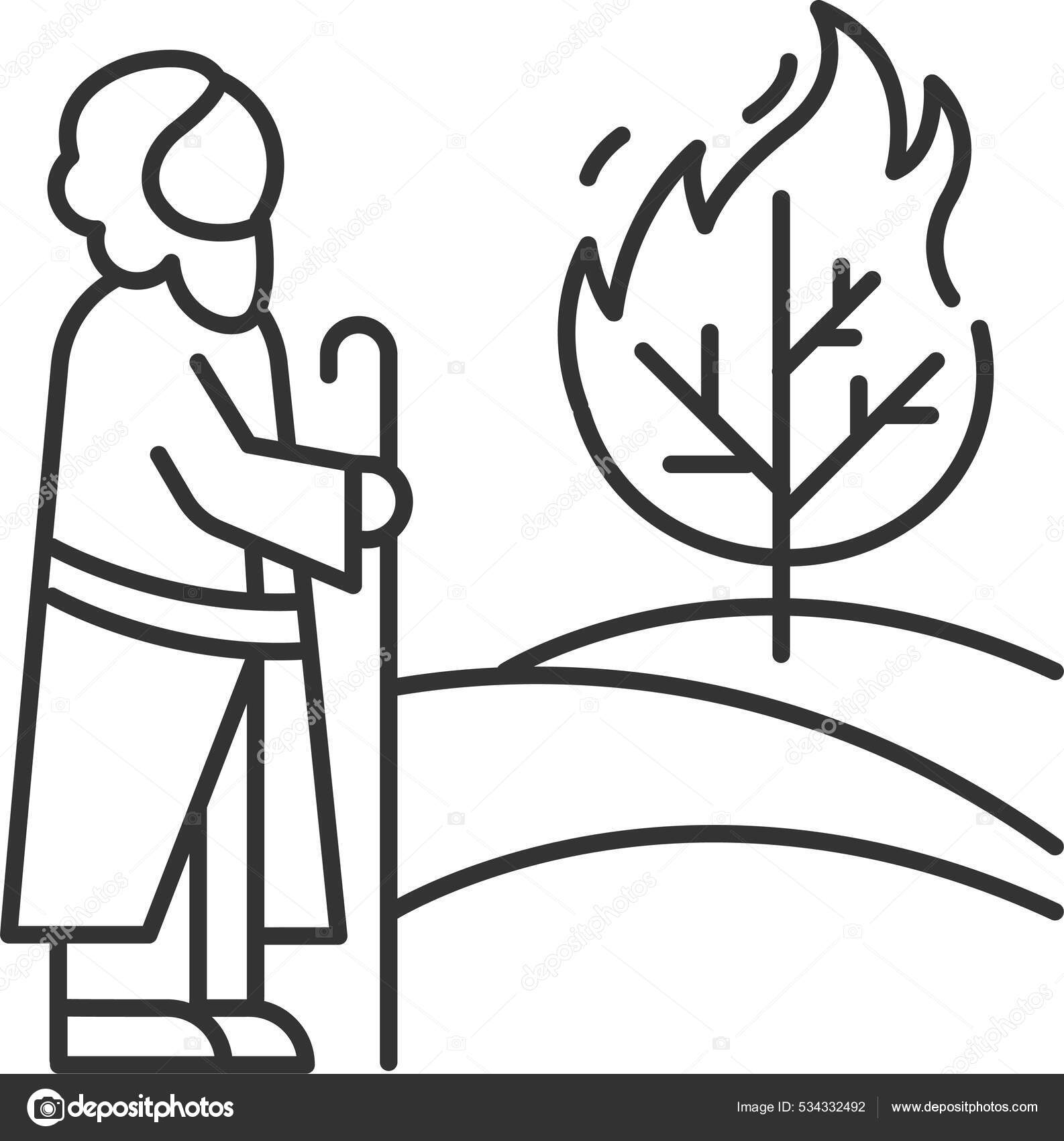 Moses Burning Bush Clipart Moses Burning Bush Clipart