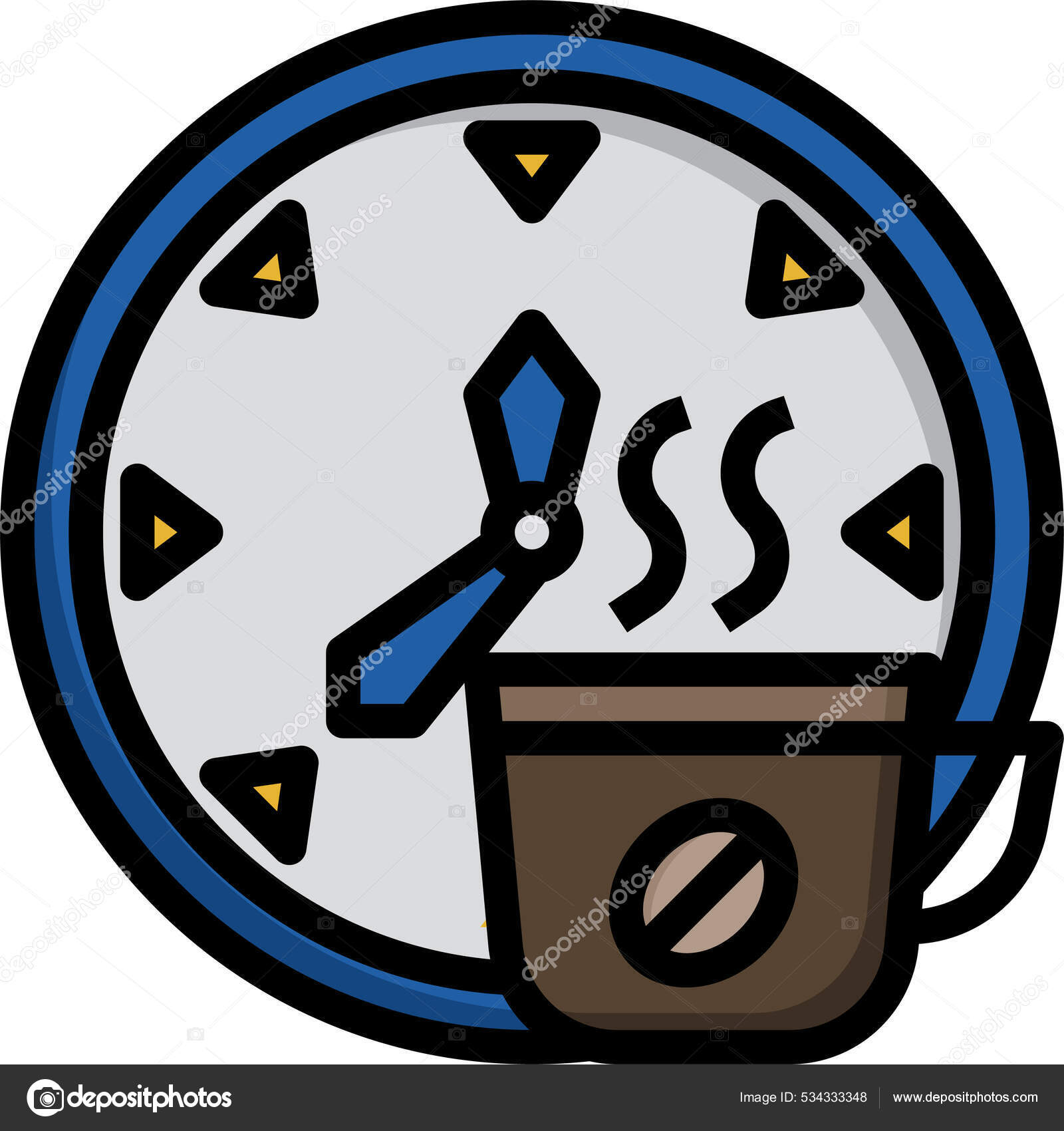 Time Coffee Break Icon Stock Illustration by ©iconfinder #534333348