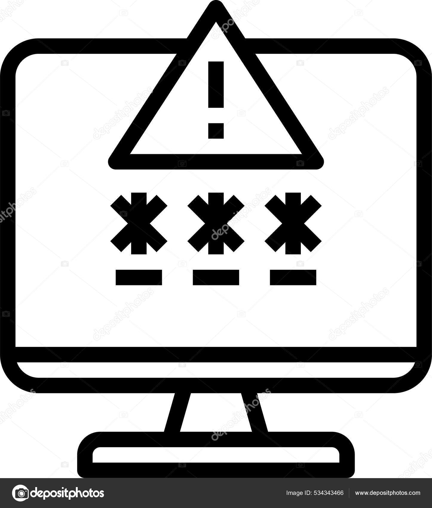 Error Web Security Icon Stock Vector by ©iconfinder 534343466