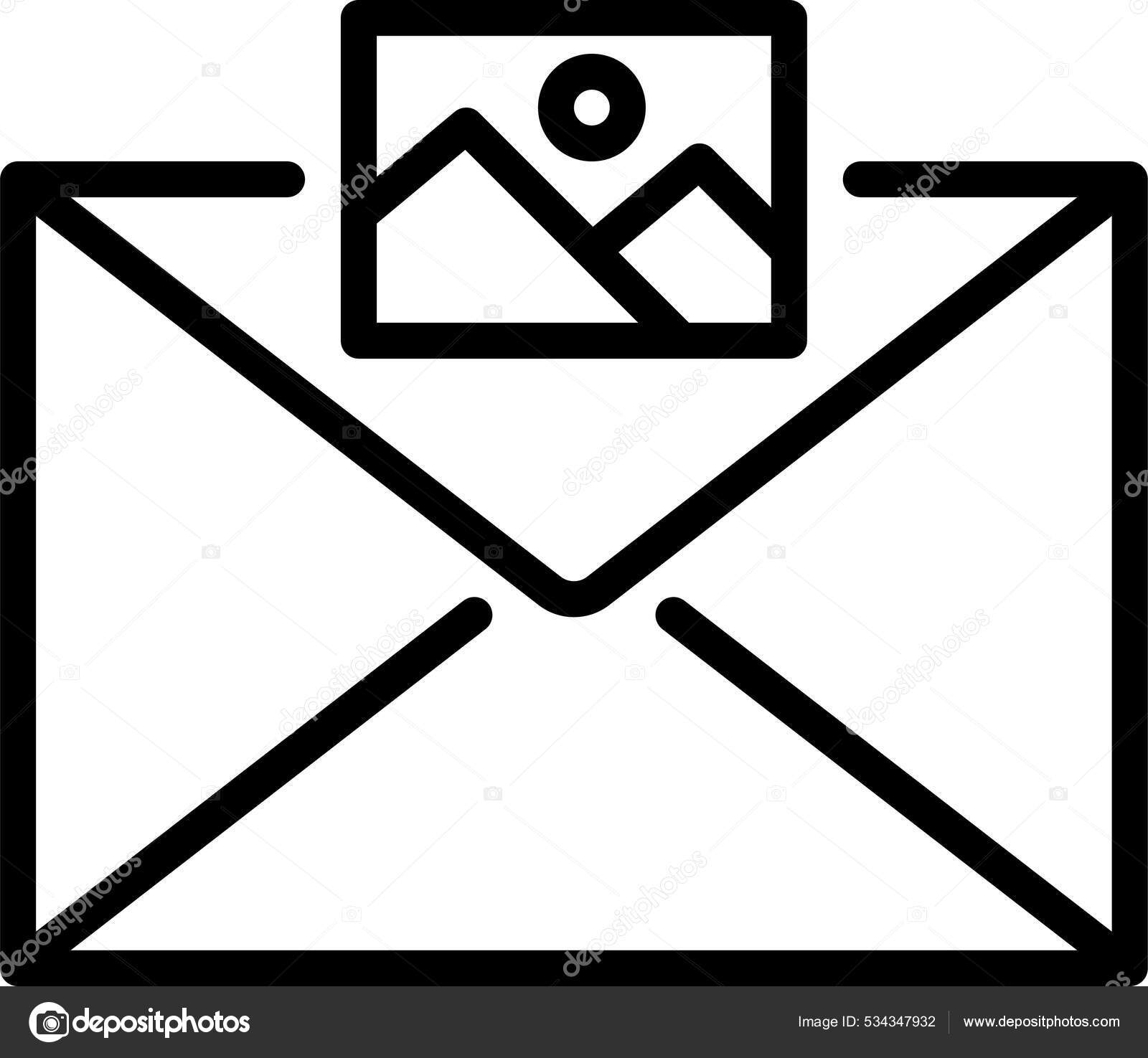 Image Letter Email Icon Stock Vector by ©iconfinder 534347932