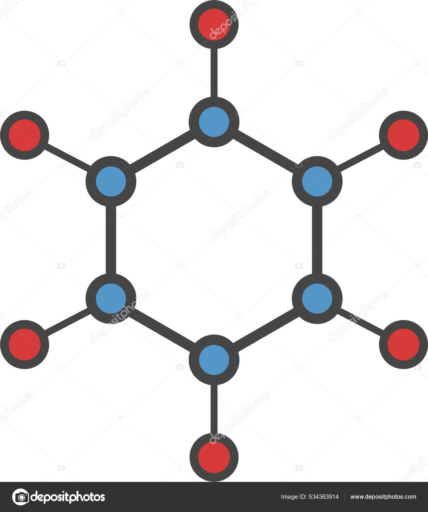 Benzene Ring Benzol Formula Icon Filled Outline Style Stock Vector by ...