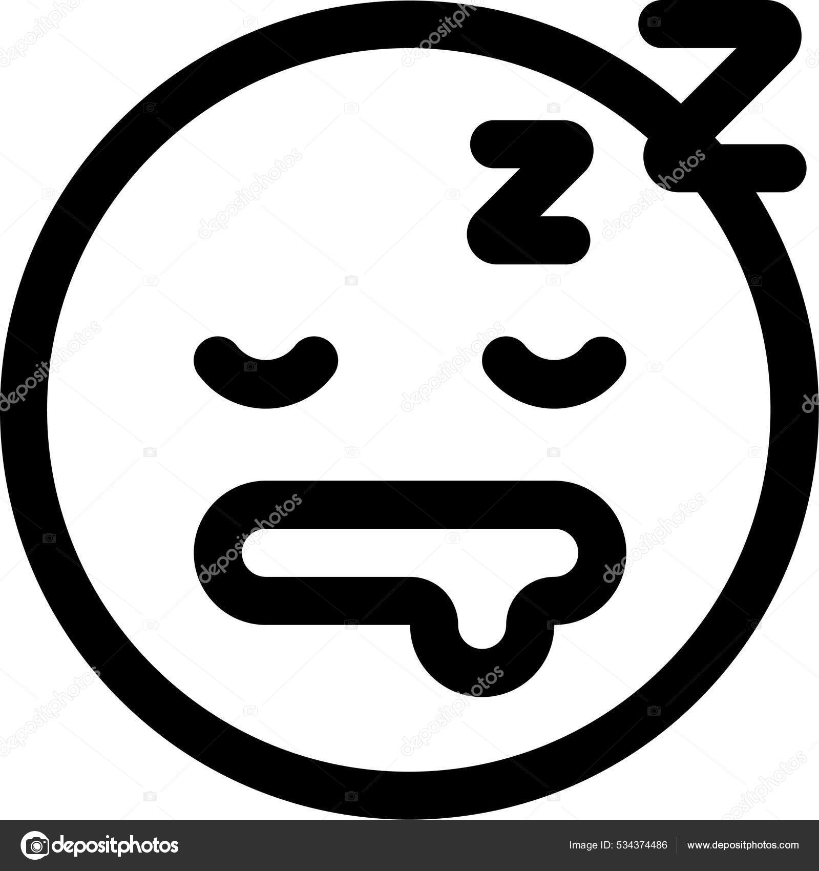 Sabberndes Emoji Symbol Stock-Vektorbild von ©iconfinder 534374486