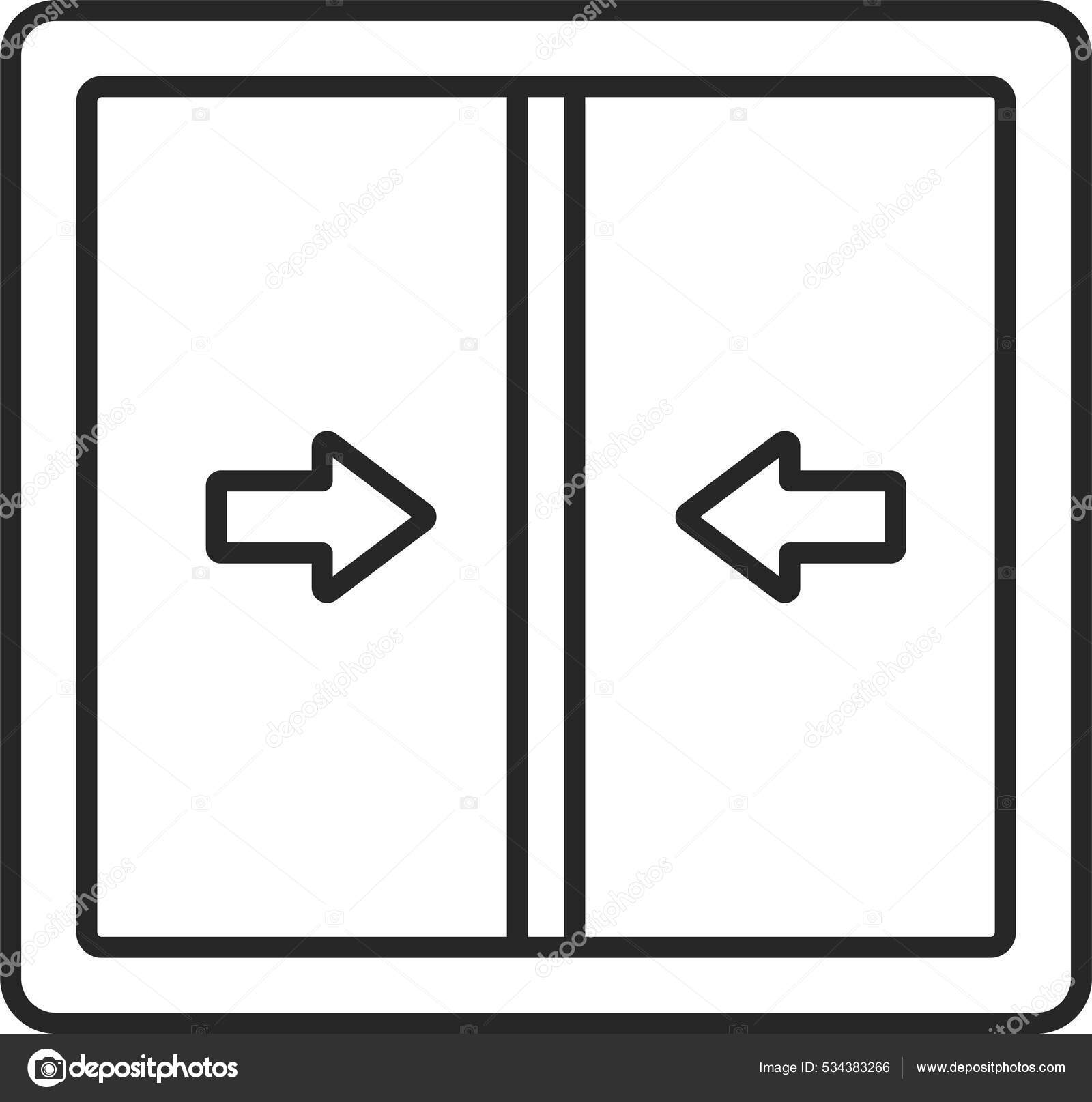 Sliding Window Frame Icon Stock Vector Image by ©iconfinder #534383266