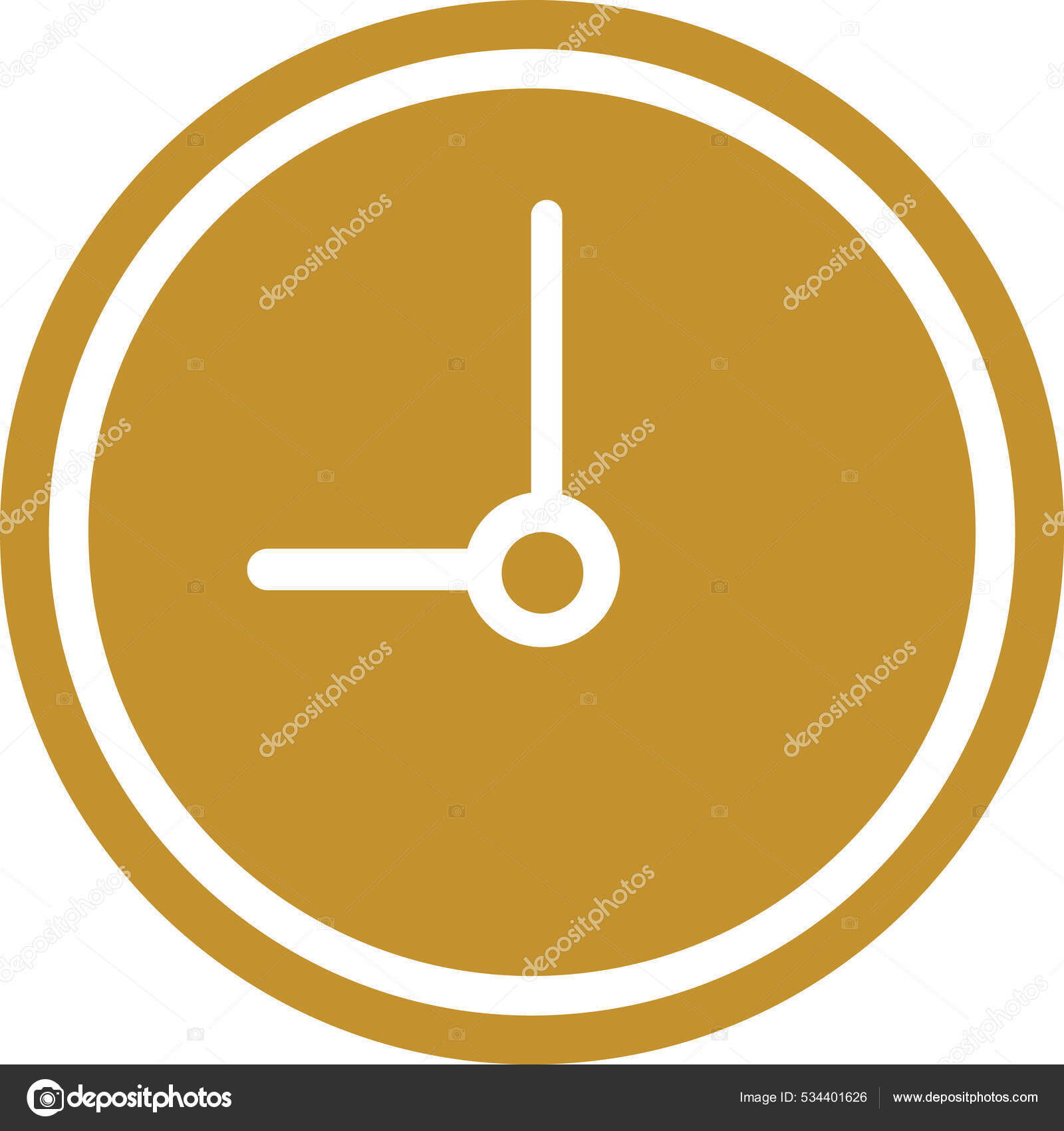 Alarm Clock Time Icon Flat Style Stock Vector by ©iconfinder 534401626
