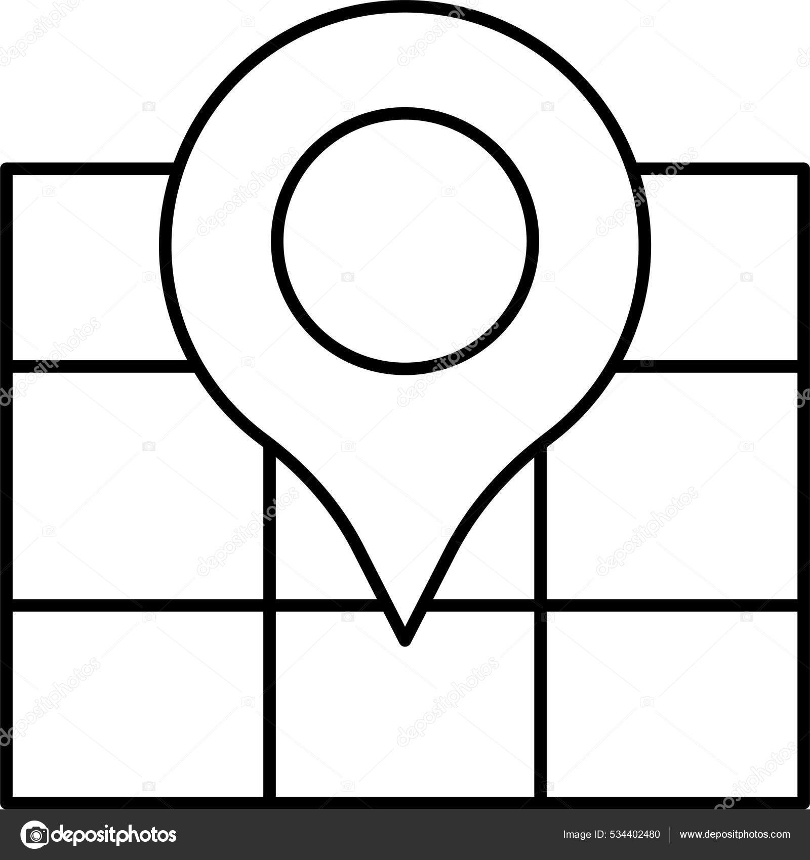 Location Map Pin Icon Outline Style Stock Vector by ©iconfinder 534402480